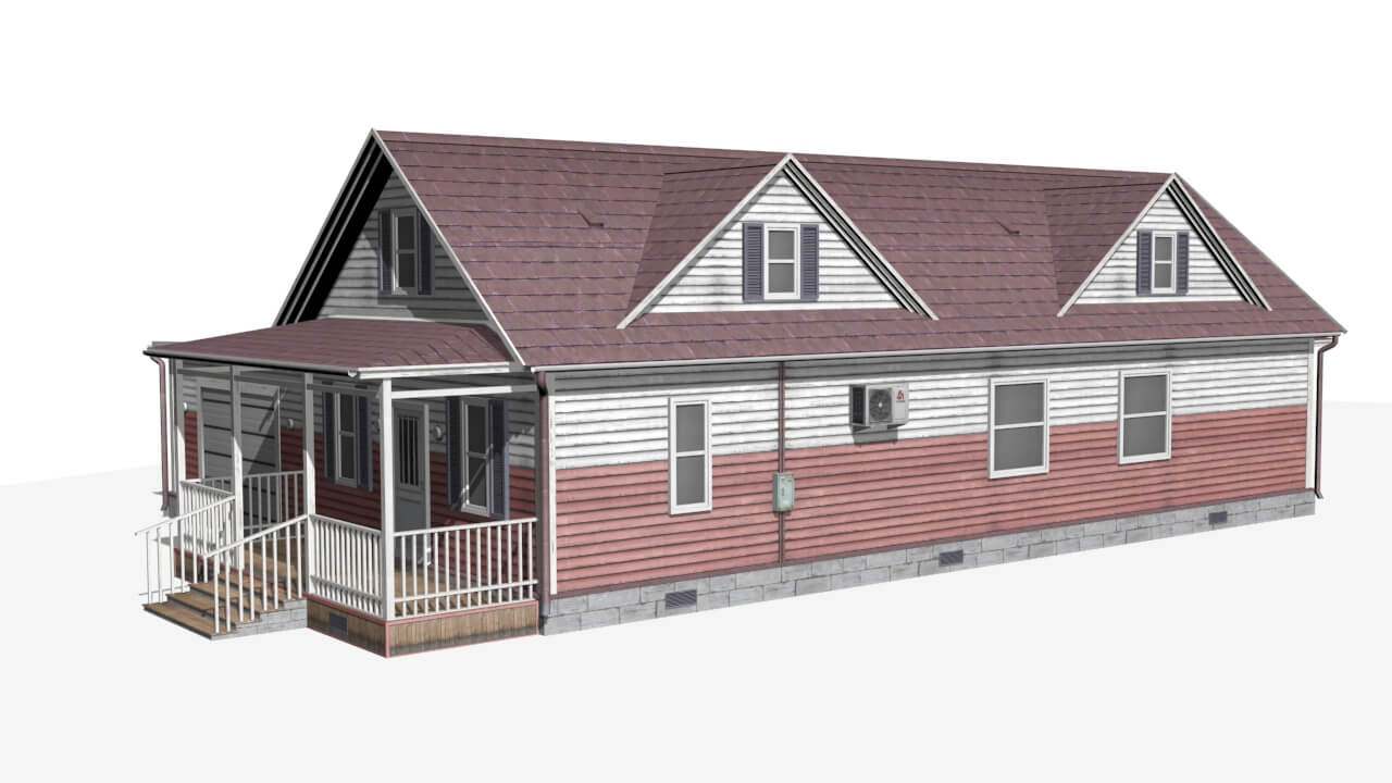 wooden house - 3D Model by Sobul