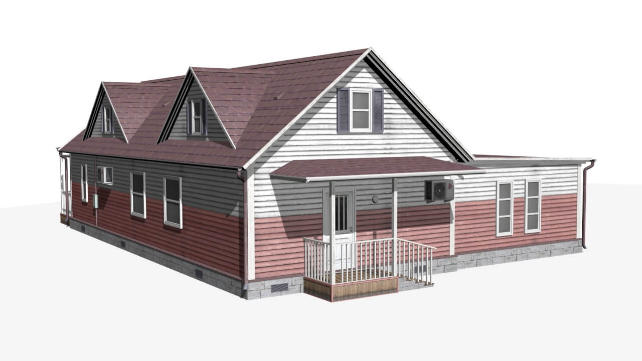 wooden house - 3D Model by Sobul