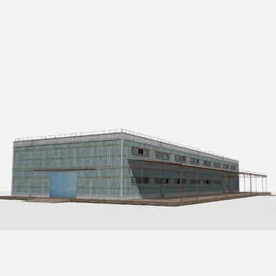 Metal Building - 3D Model by Sobul