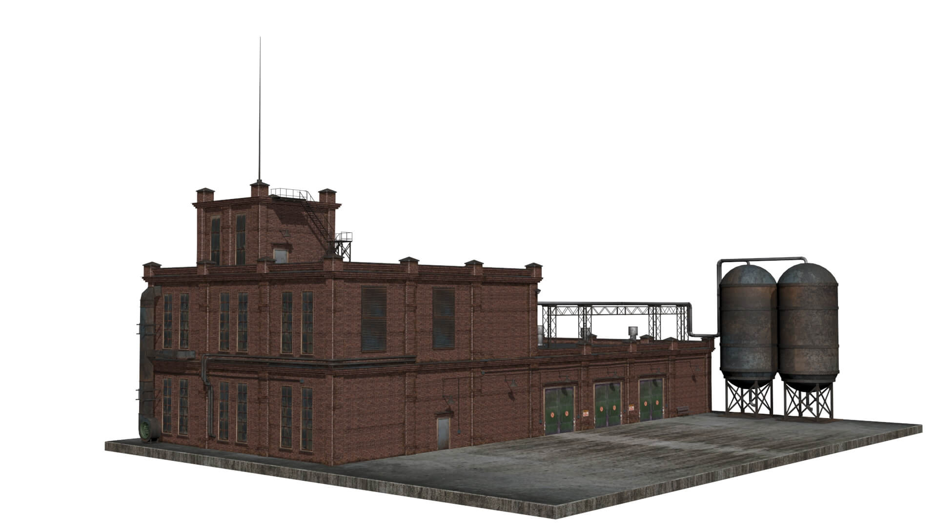 Old Brick Factory - 3D Model by Sobul