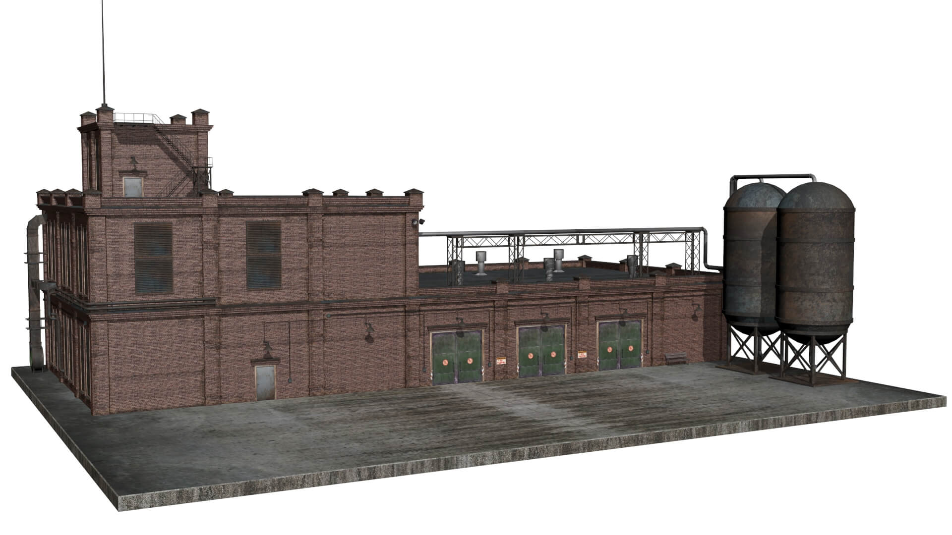 Old Brick Factory - 3D Model by Sobul