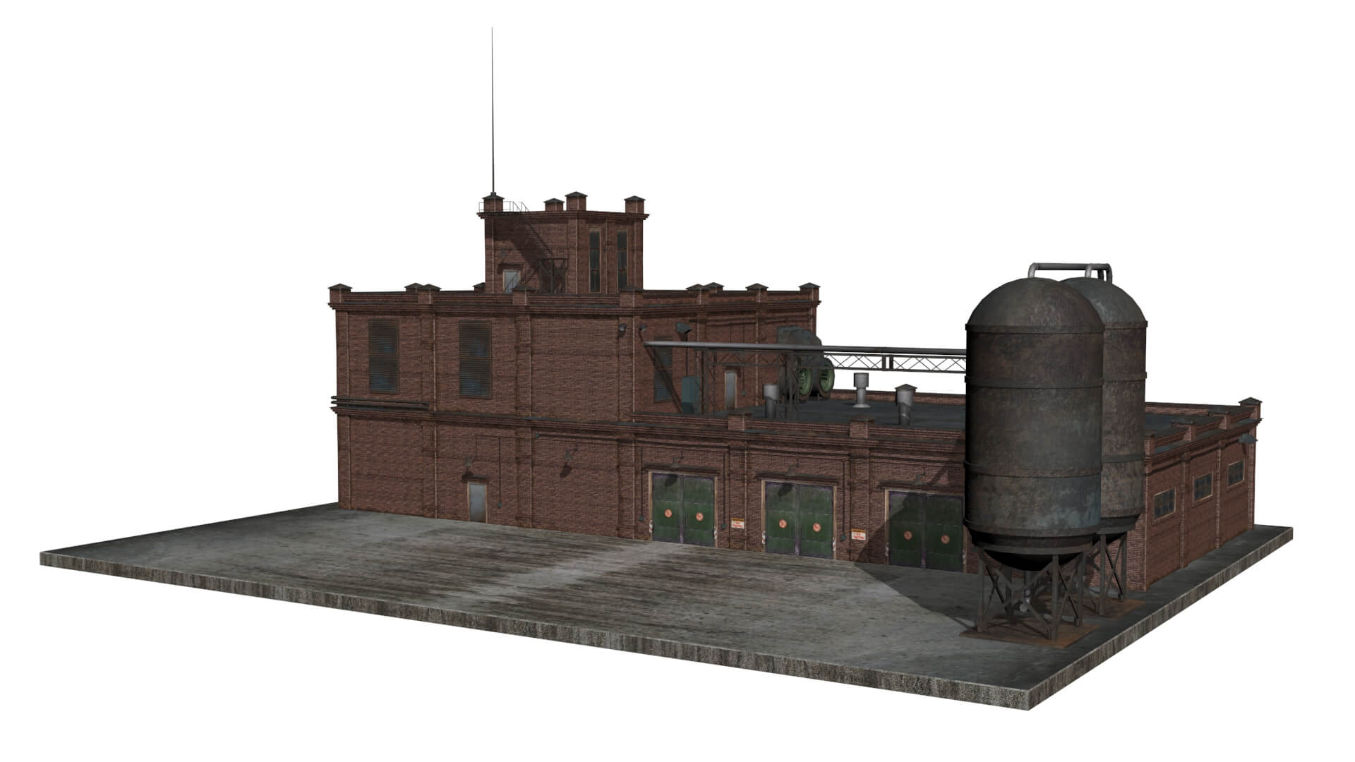 Old Brick Factory - 3D Model by Sobul