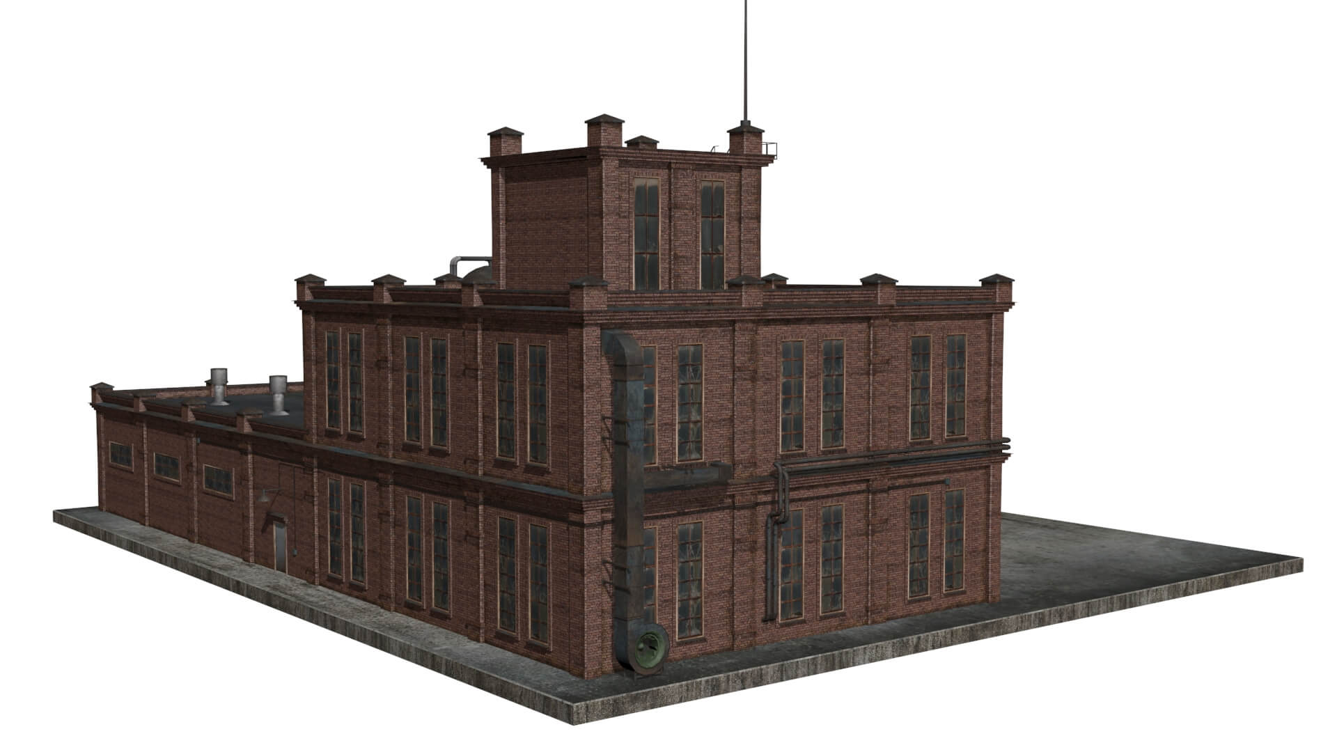 Old Brick Factory - 3D Model by Sobul