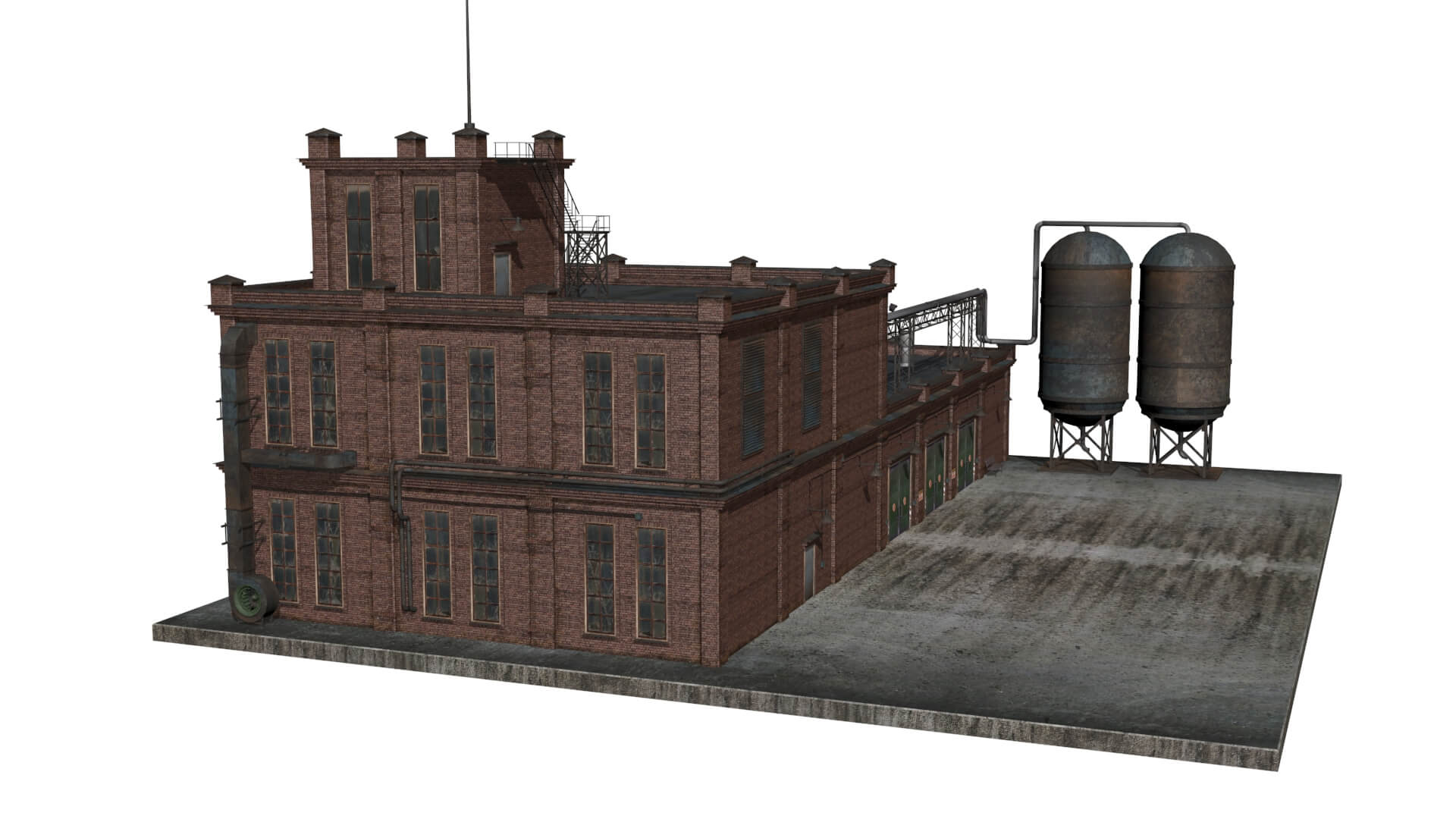 Old Brick Factory - 3D Model by Sobul