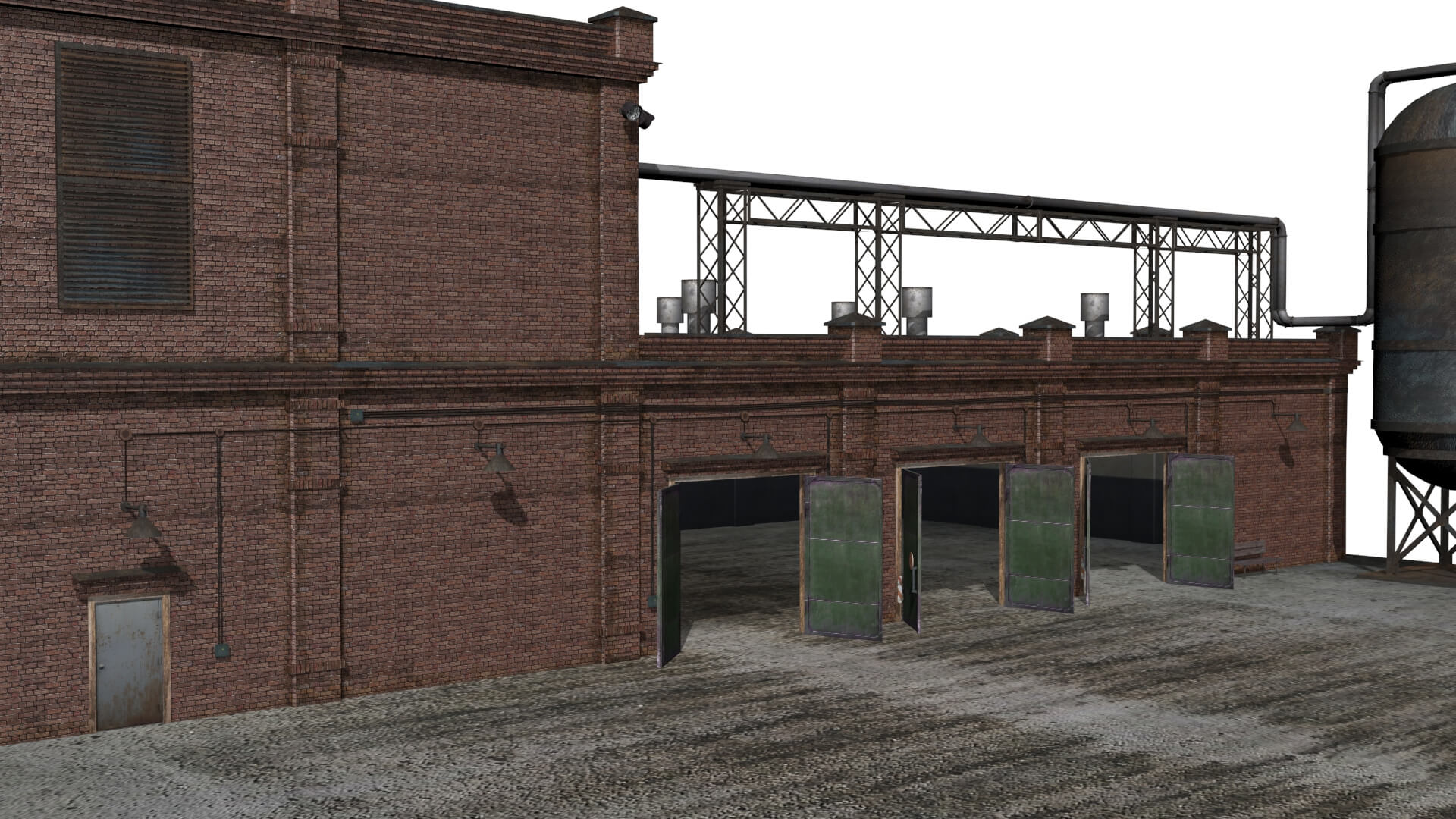 Old Brick Factory - 3D Model by Sobul