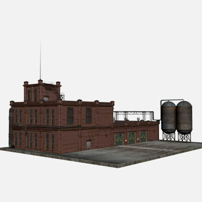 Old Brick Factory - 3D Model by Sobul