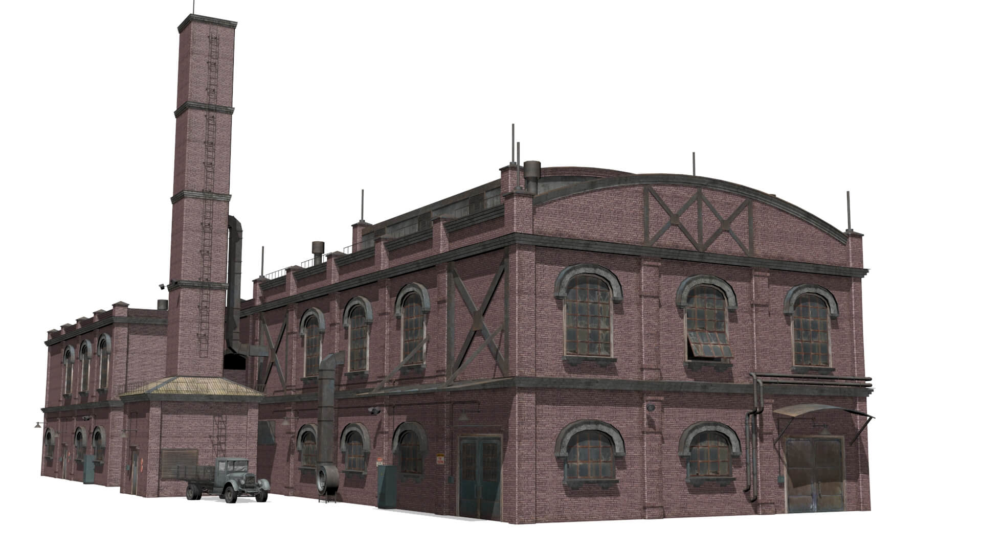 Old Brick Factory - 3D Model by Sobul