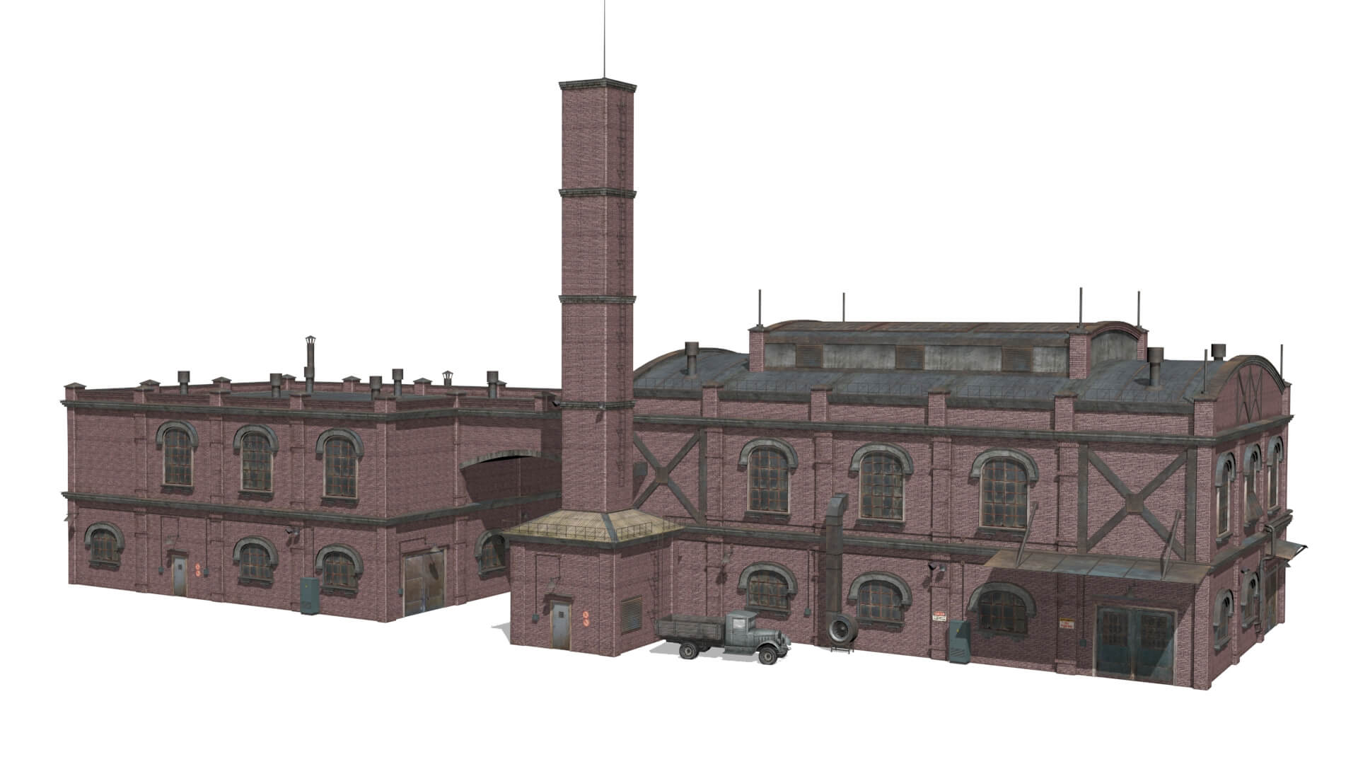 Old Brick Factory - 3D Model by Sobul