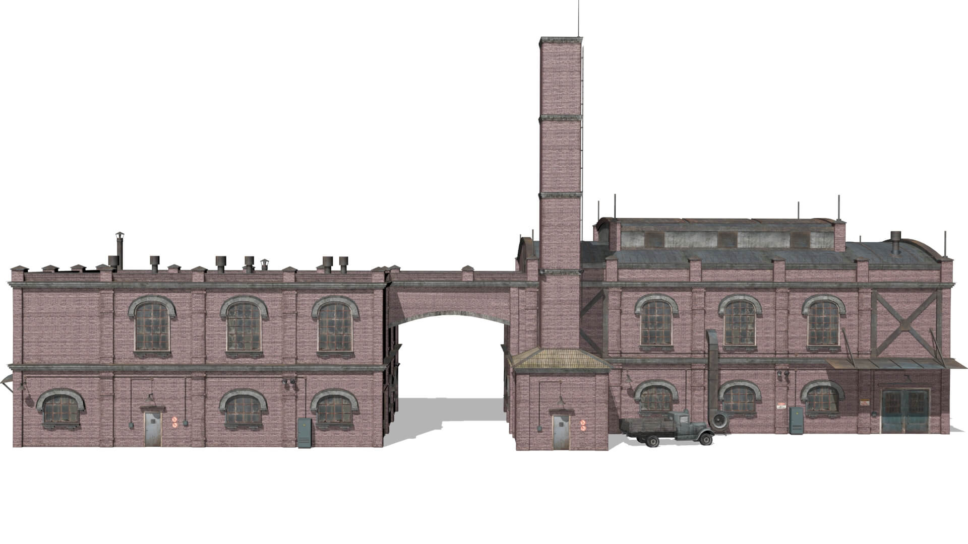 Old Brick Factory - 3D Model by Sobul