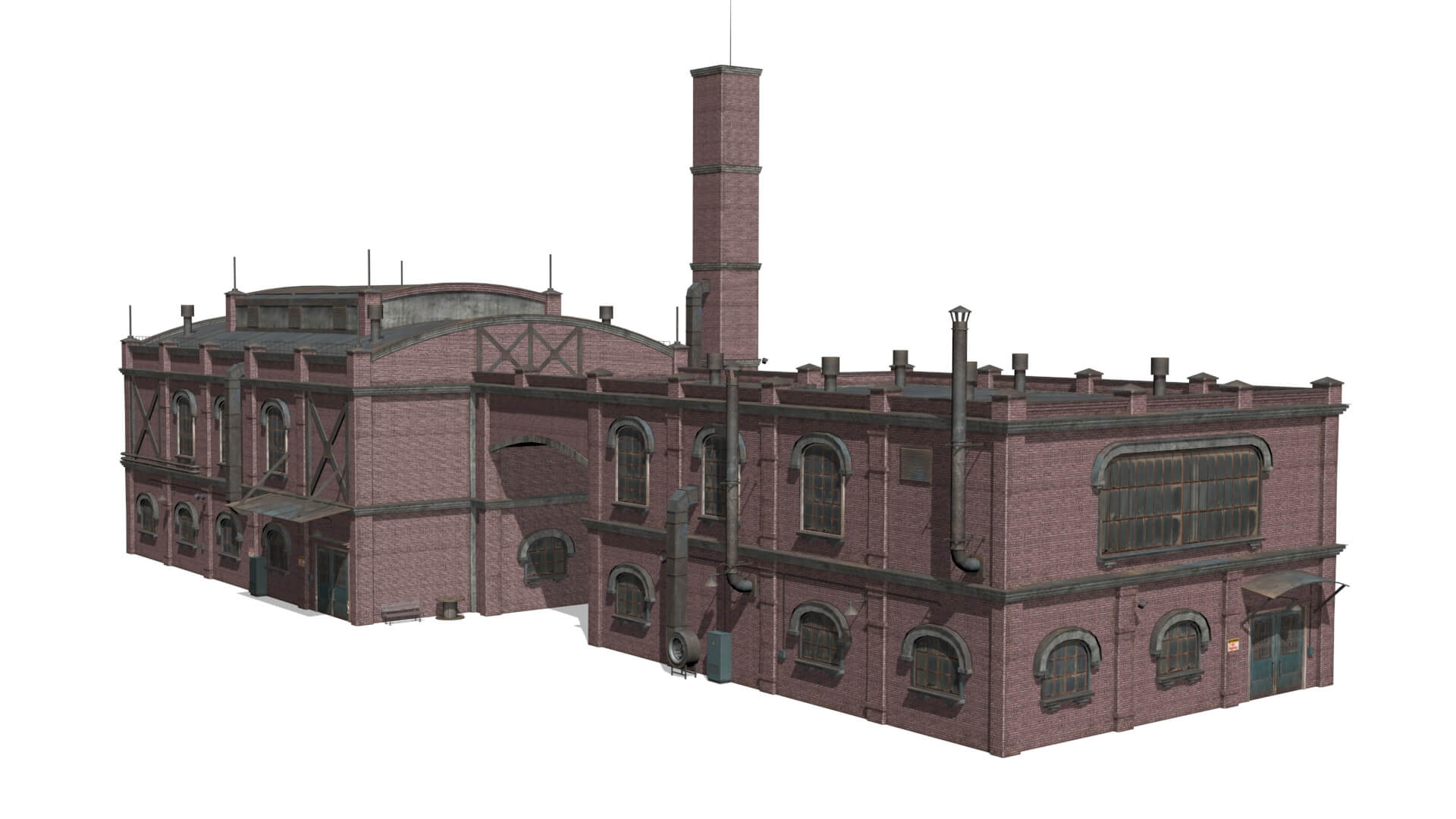 Old Brick Factory - 3D Model by Sobul