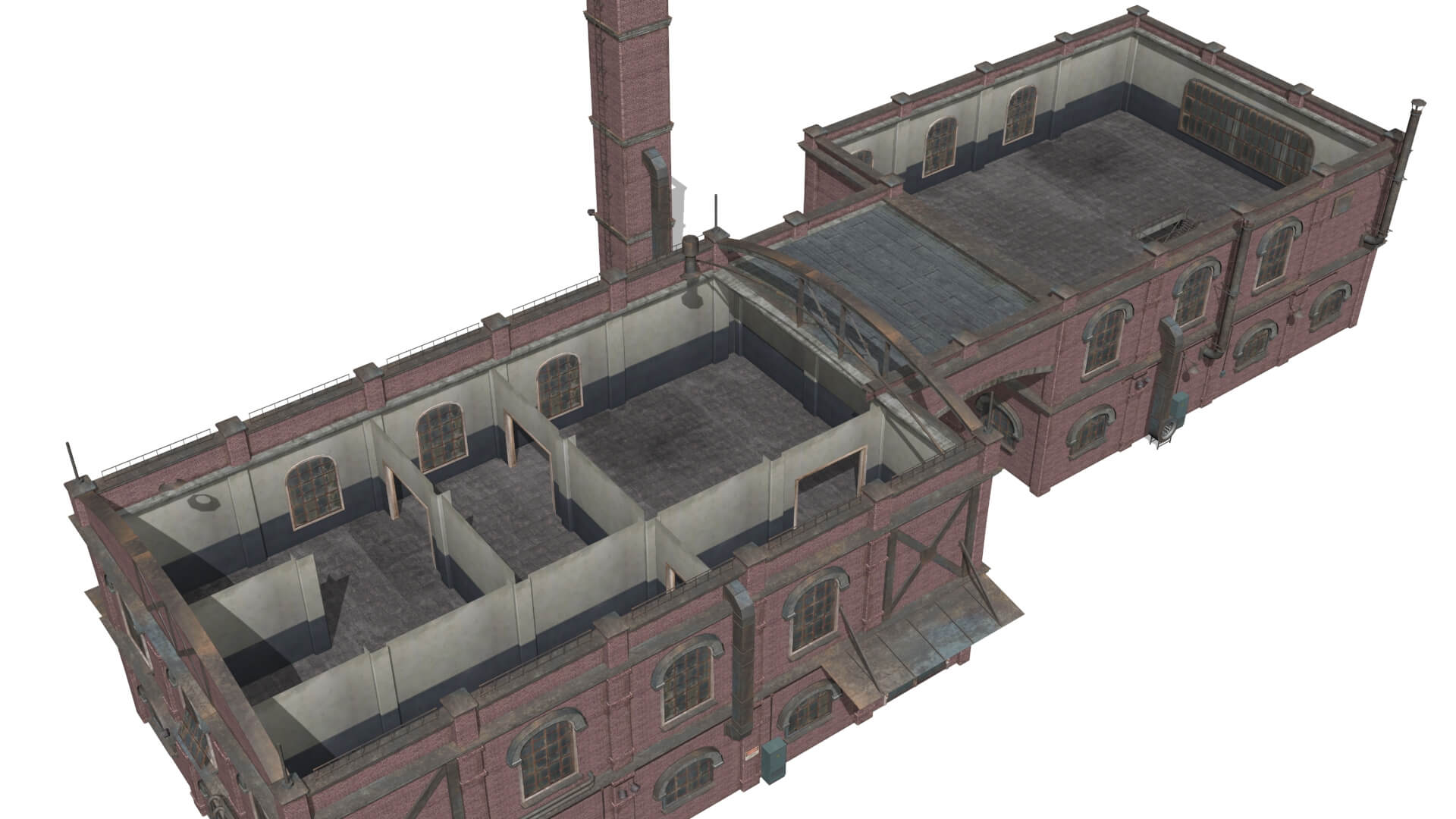 Old Brick Factory - 3D Model by Sobul