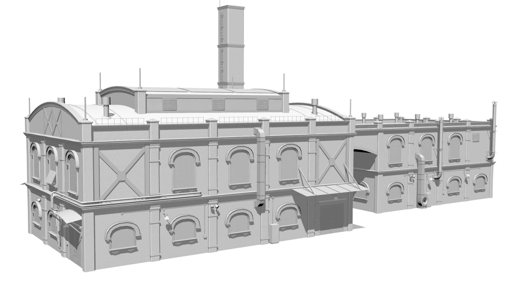 Old Brick Factory - 3D Model by Sobul
