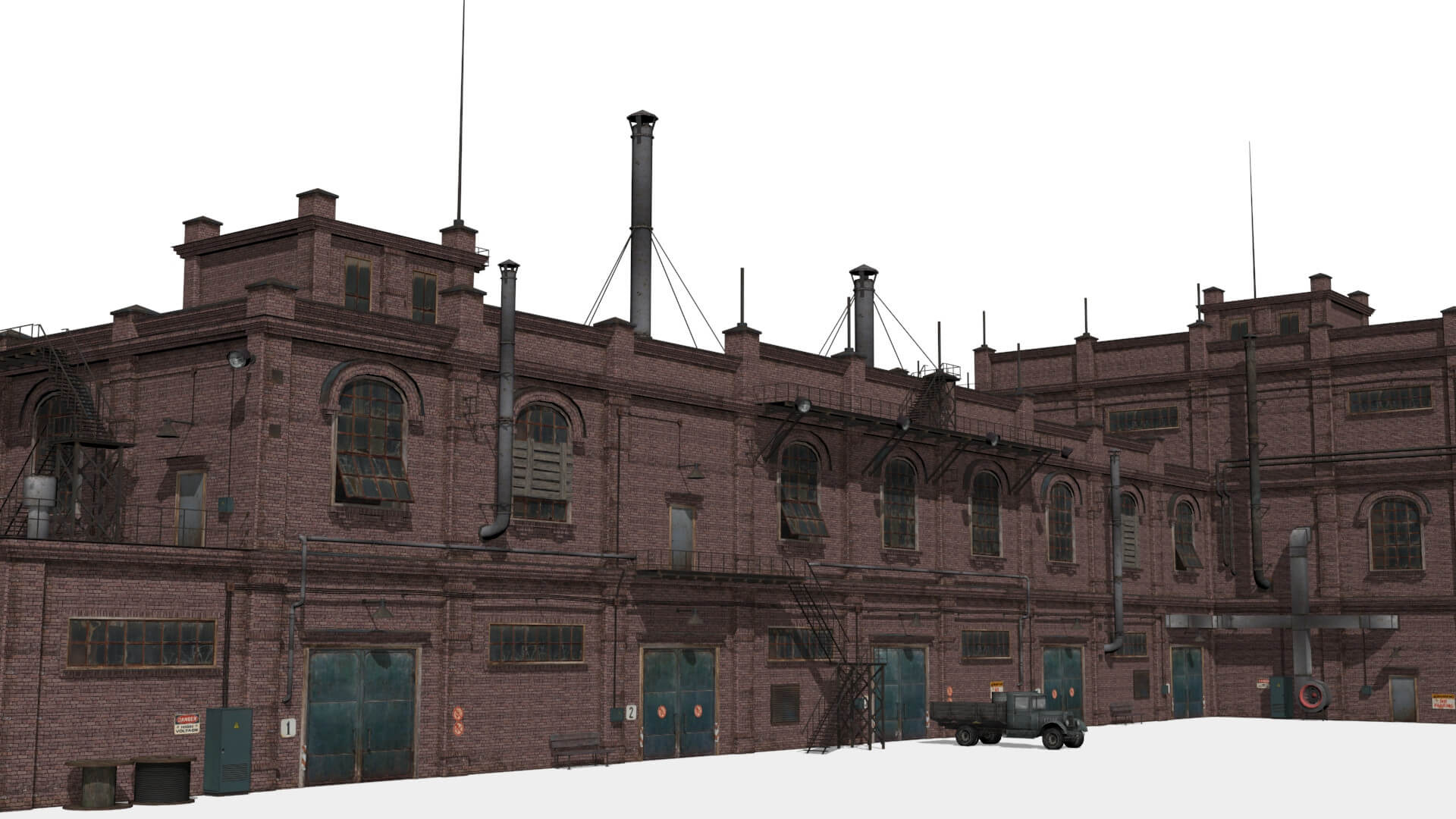 Old Brick Factory - 3D Model by Sobul