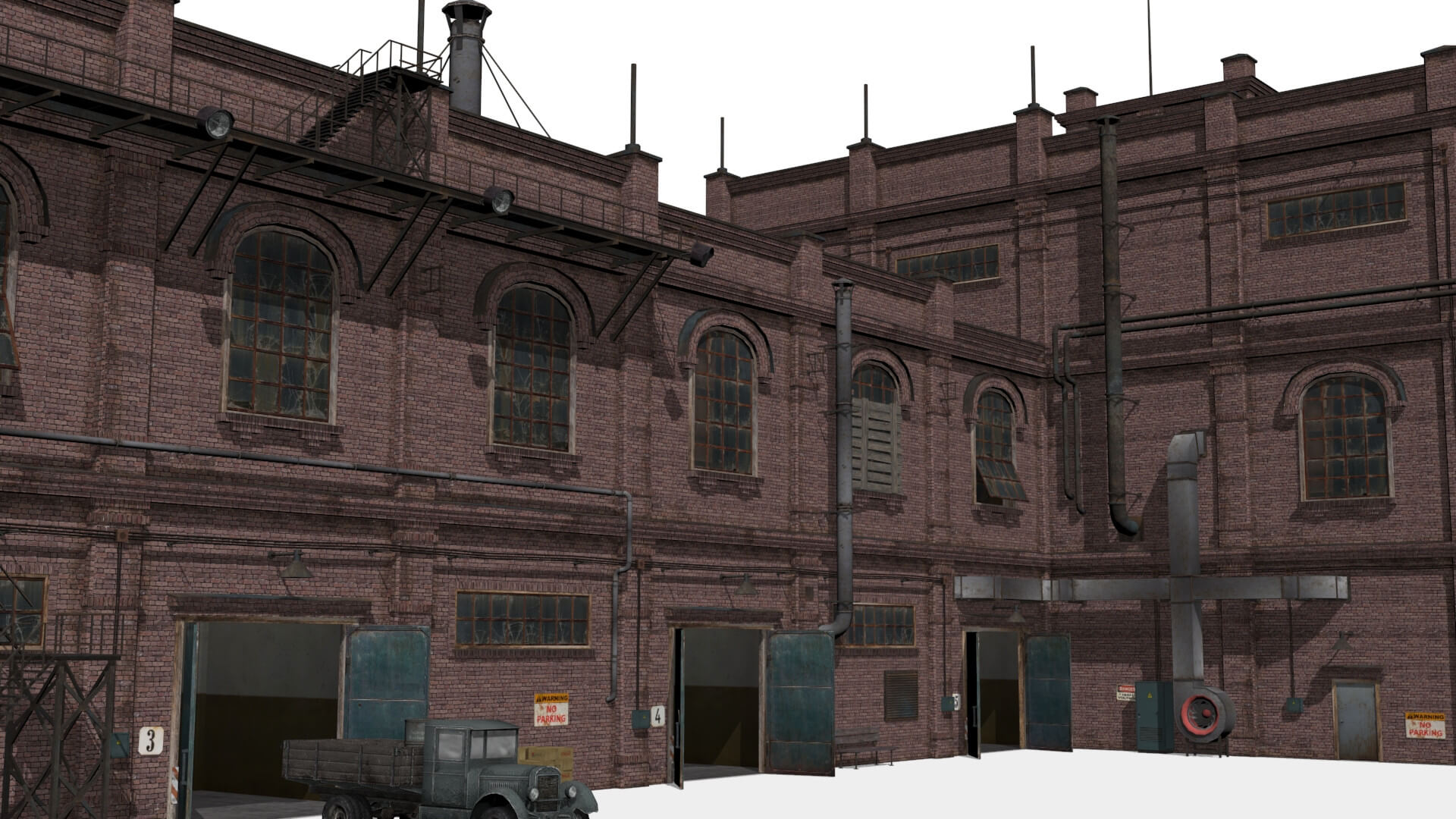 Old Brick Factory - 3D Model by Sobul