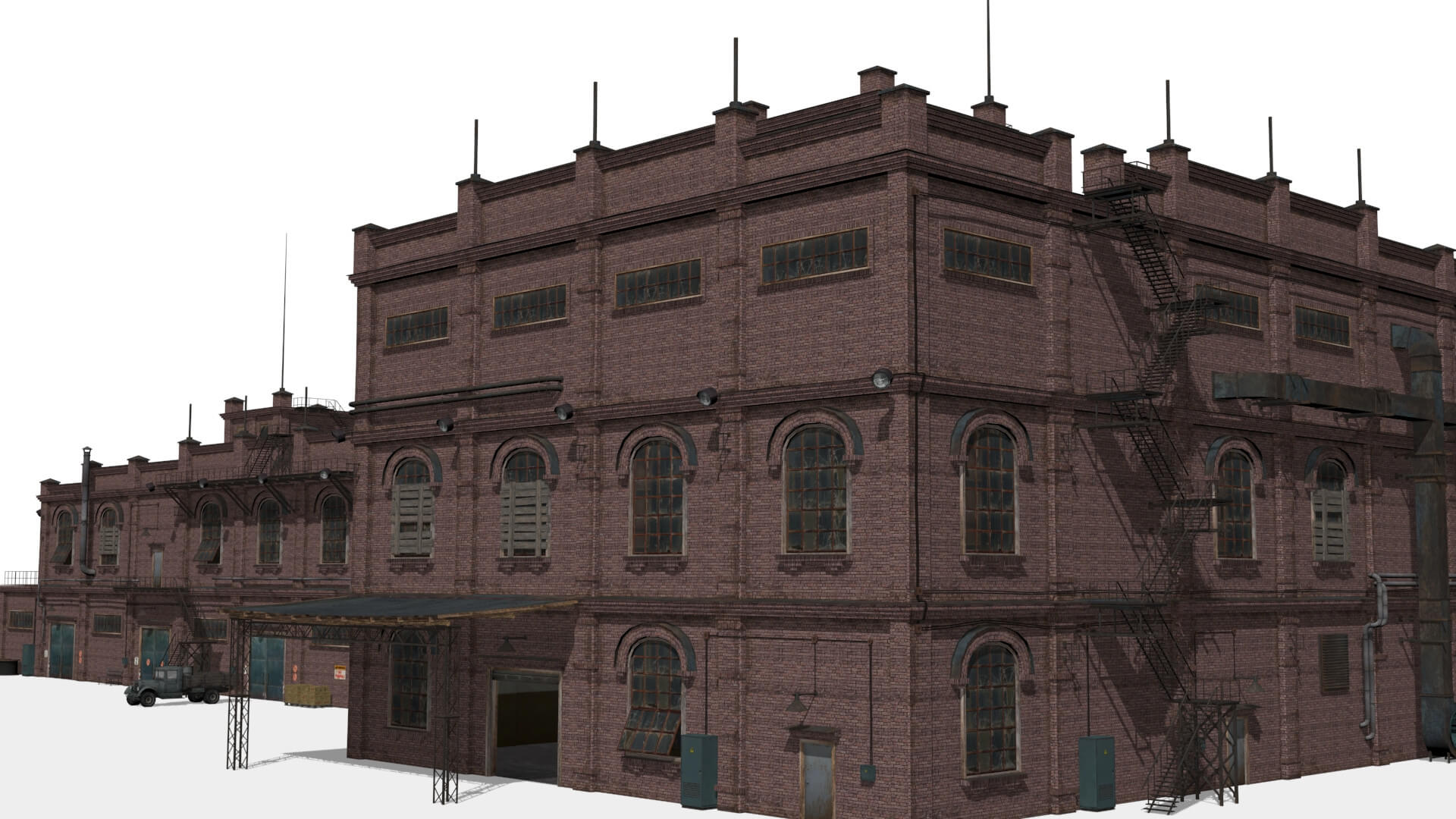 Old Brick Factory - 3D Model by Sobul