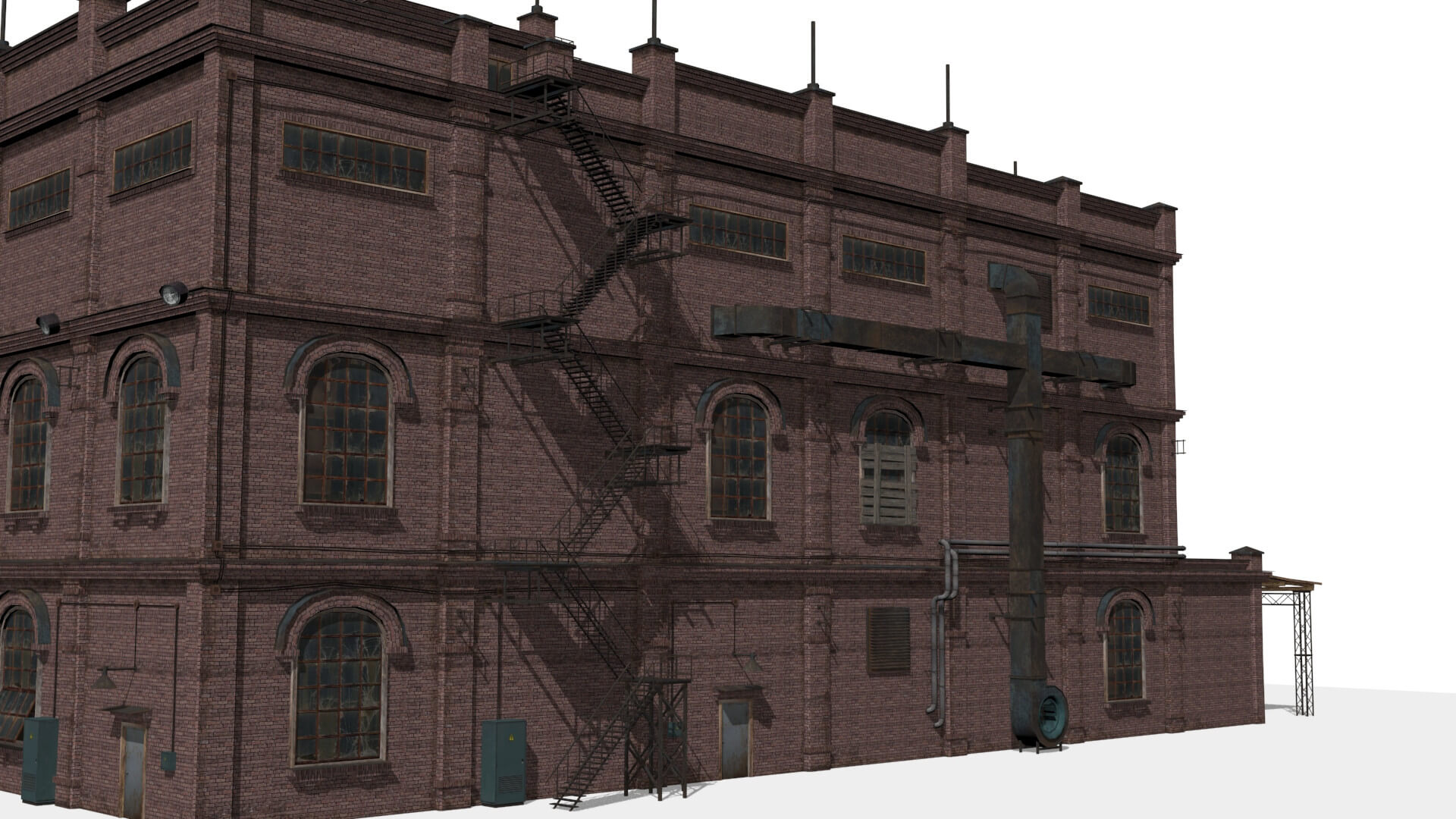 Old Brick Factory - 3D Model by Sobul