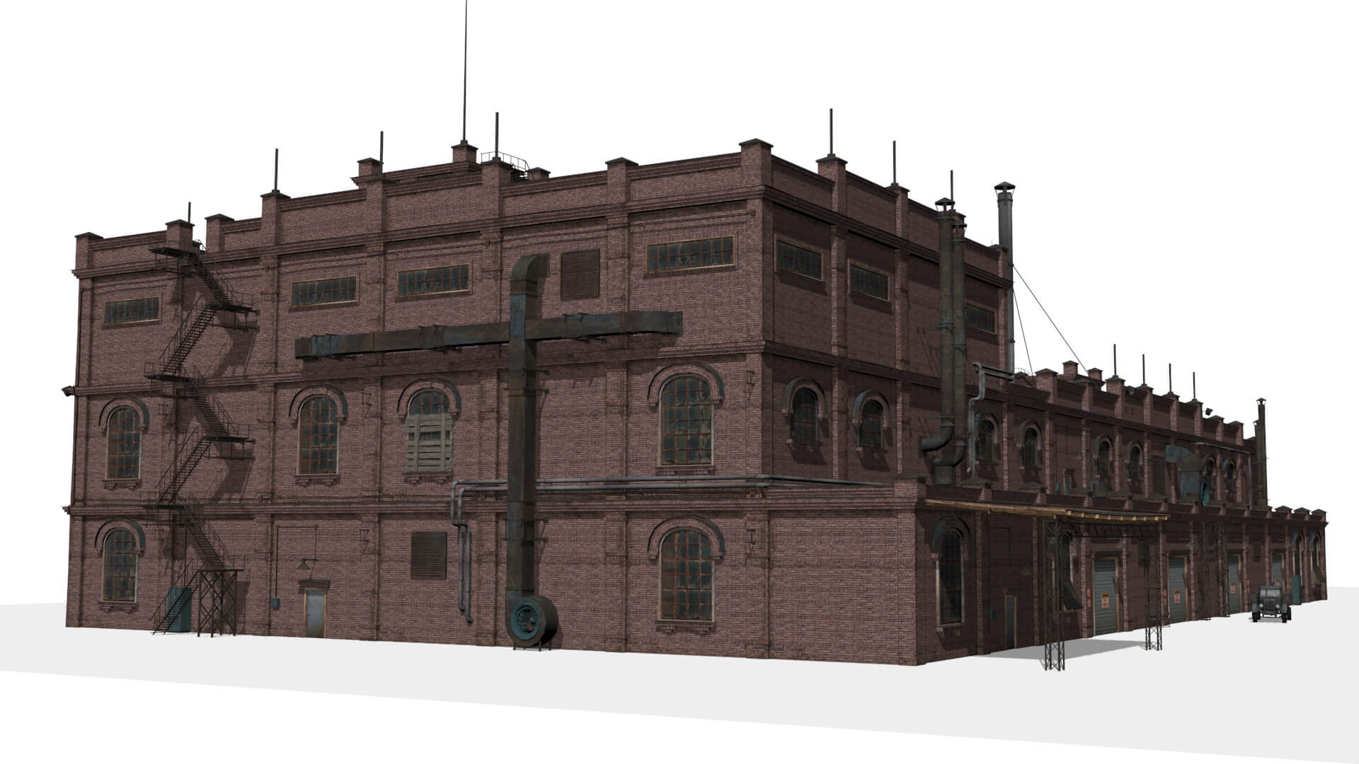 Old Brick Factory - 3D Model by Sobul