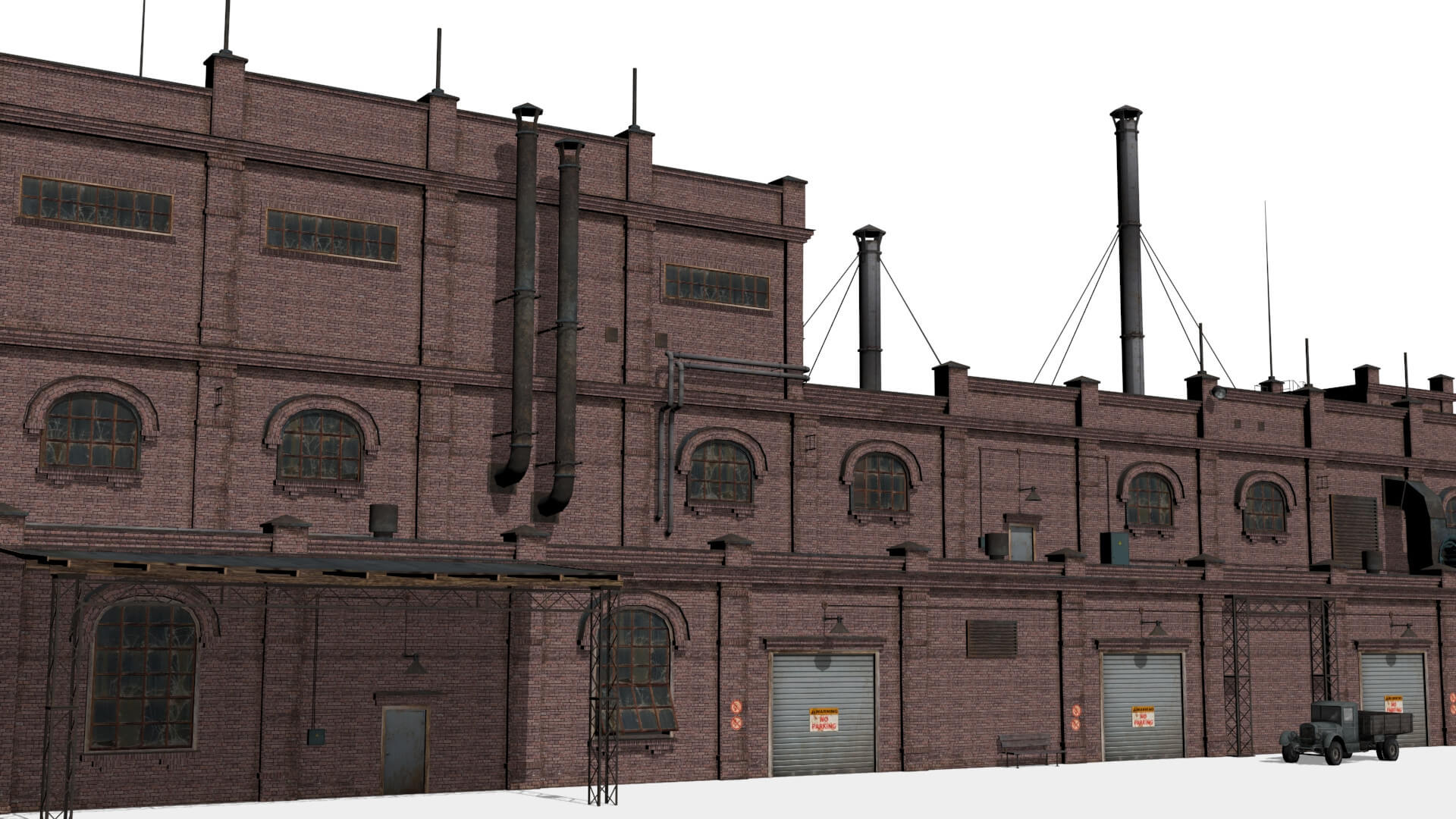 Old Brick Factory - 3D Model by Sobul