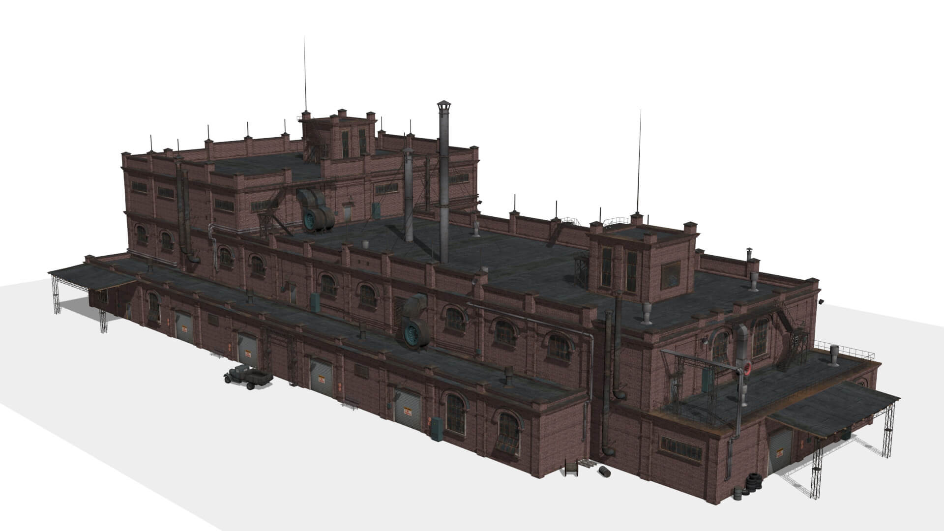 Old Brick Factory - 3D Model by Sobul
