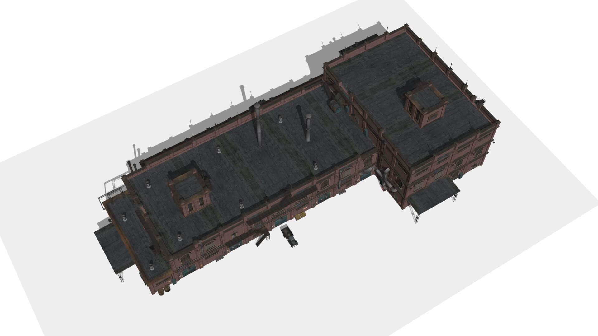 Old Brick Factory - 3D Model by Sobul