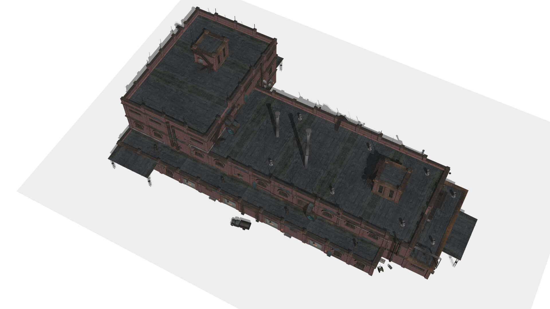 Old Brick Factory - 3D Model by Sobul