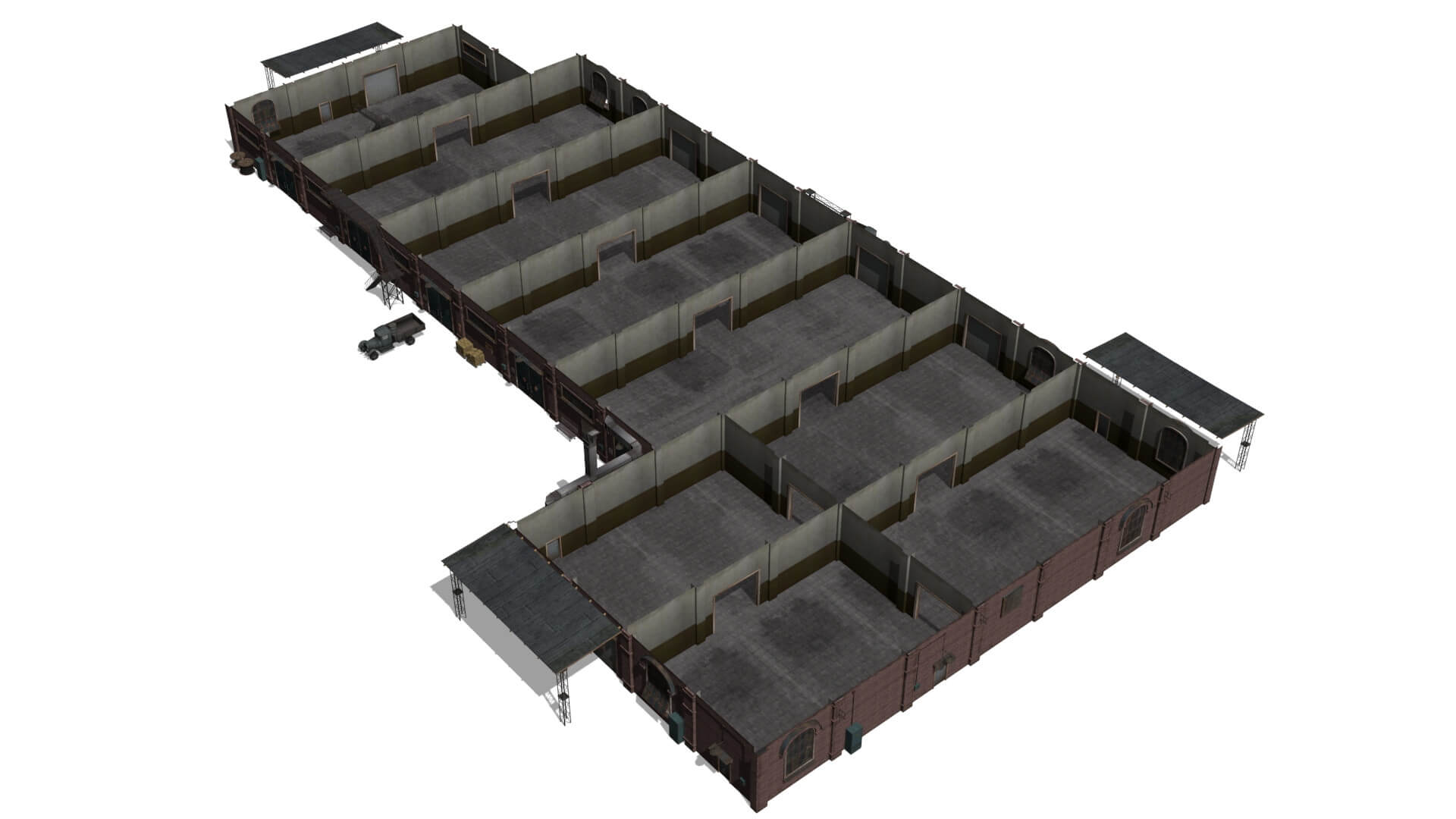 Old Brick Factory - 3D Model by Sobul