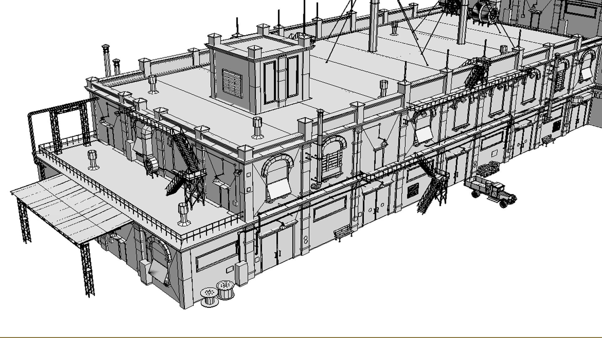 Old Brick Factory - 3D Model by Sobul