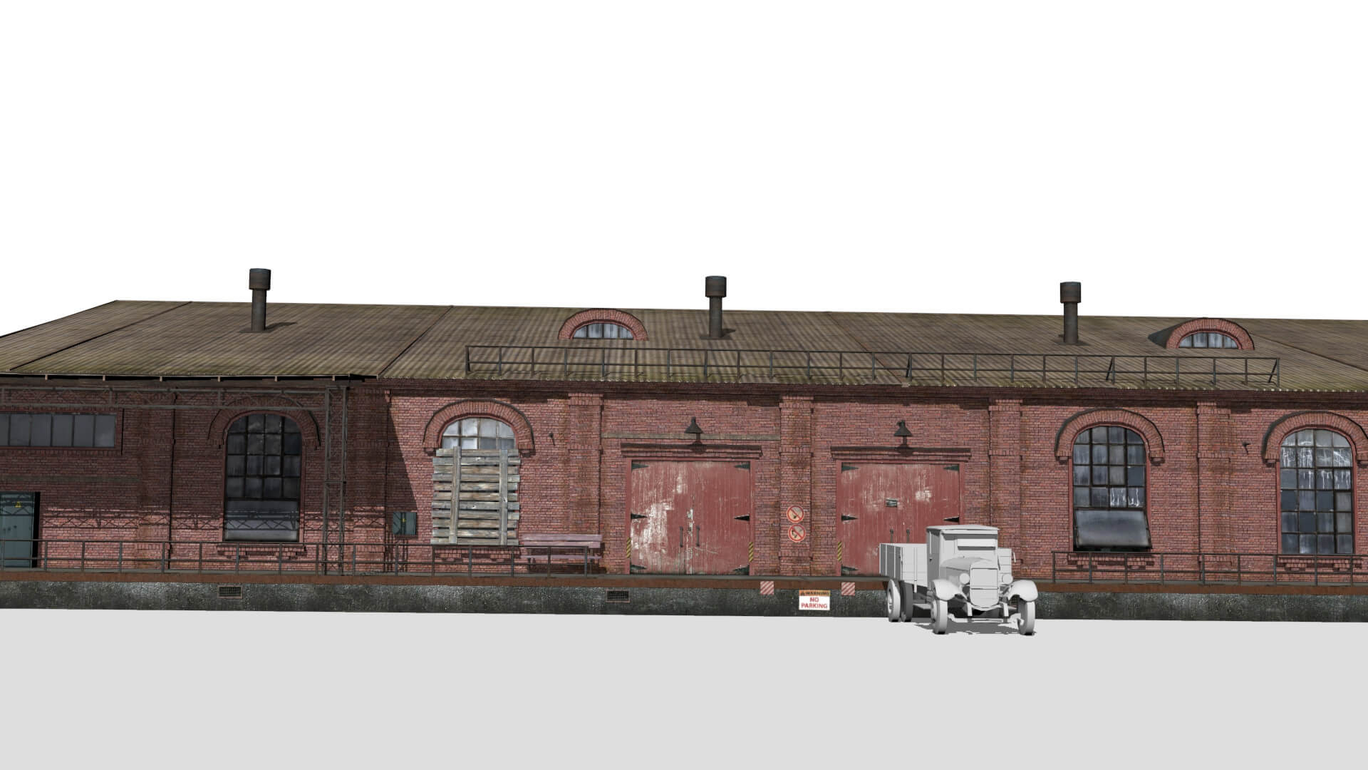 Old Brick Warehouse - 3D Model by Sobul