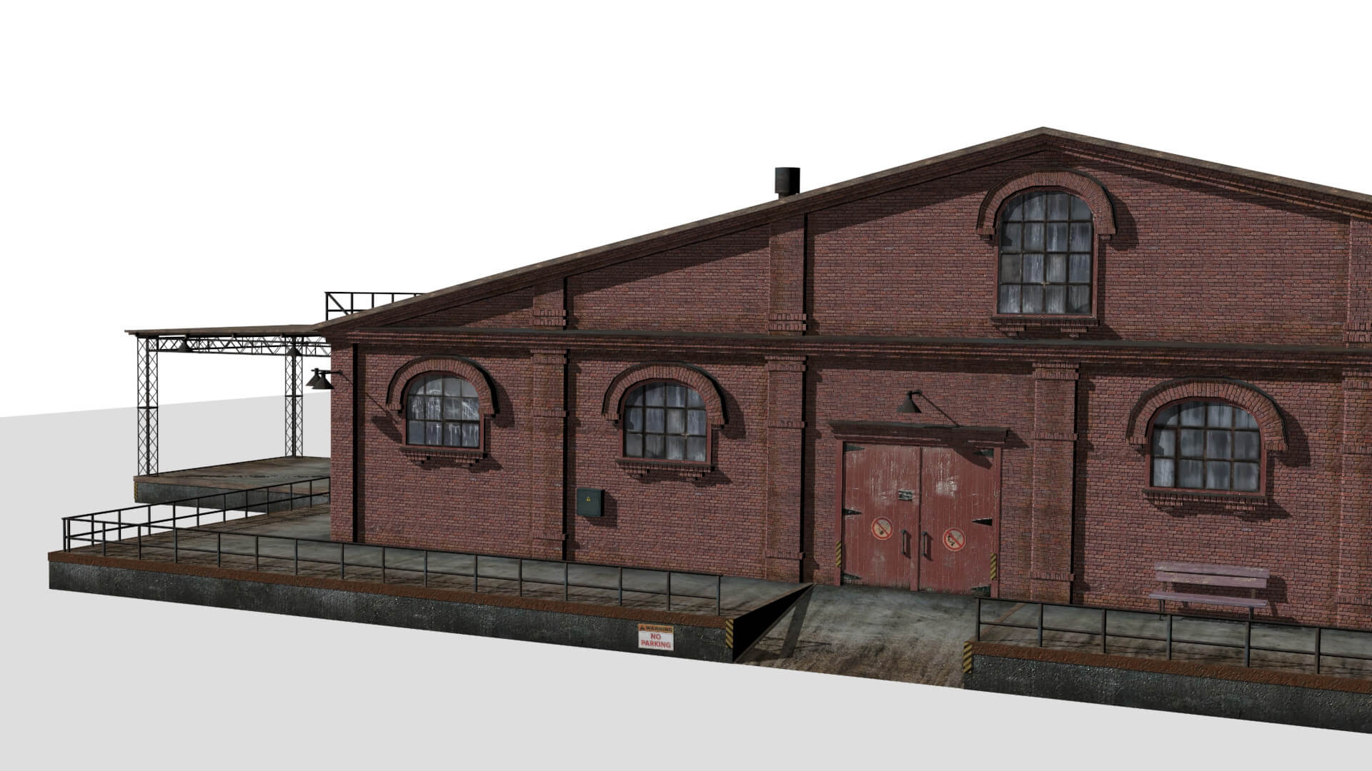Old Brick Warehouse - 3D Model by Sobul