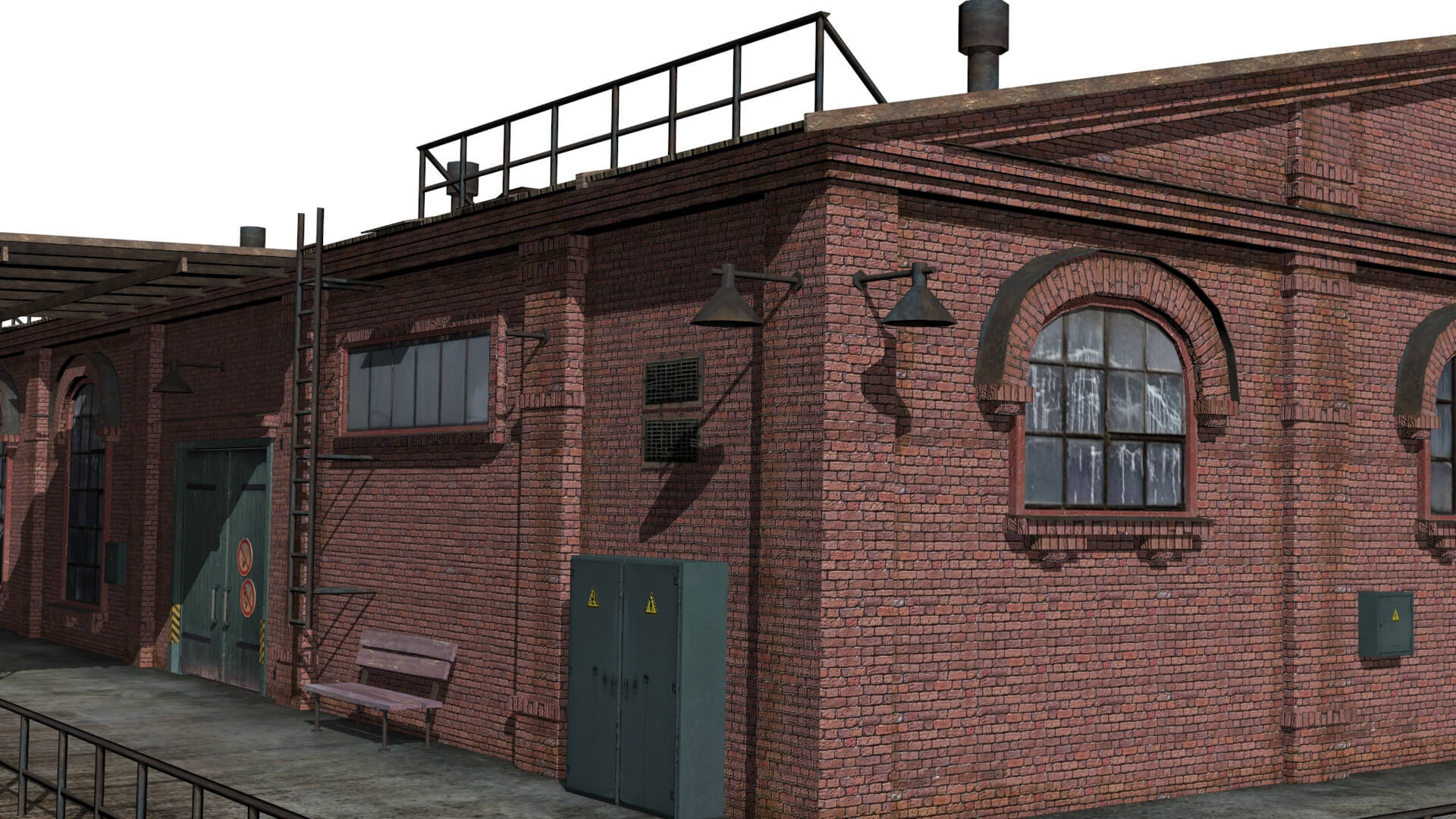 Old Brick Warehouse - 3D Model by Sobul
