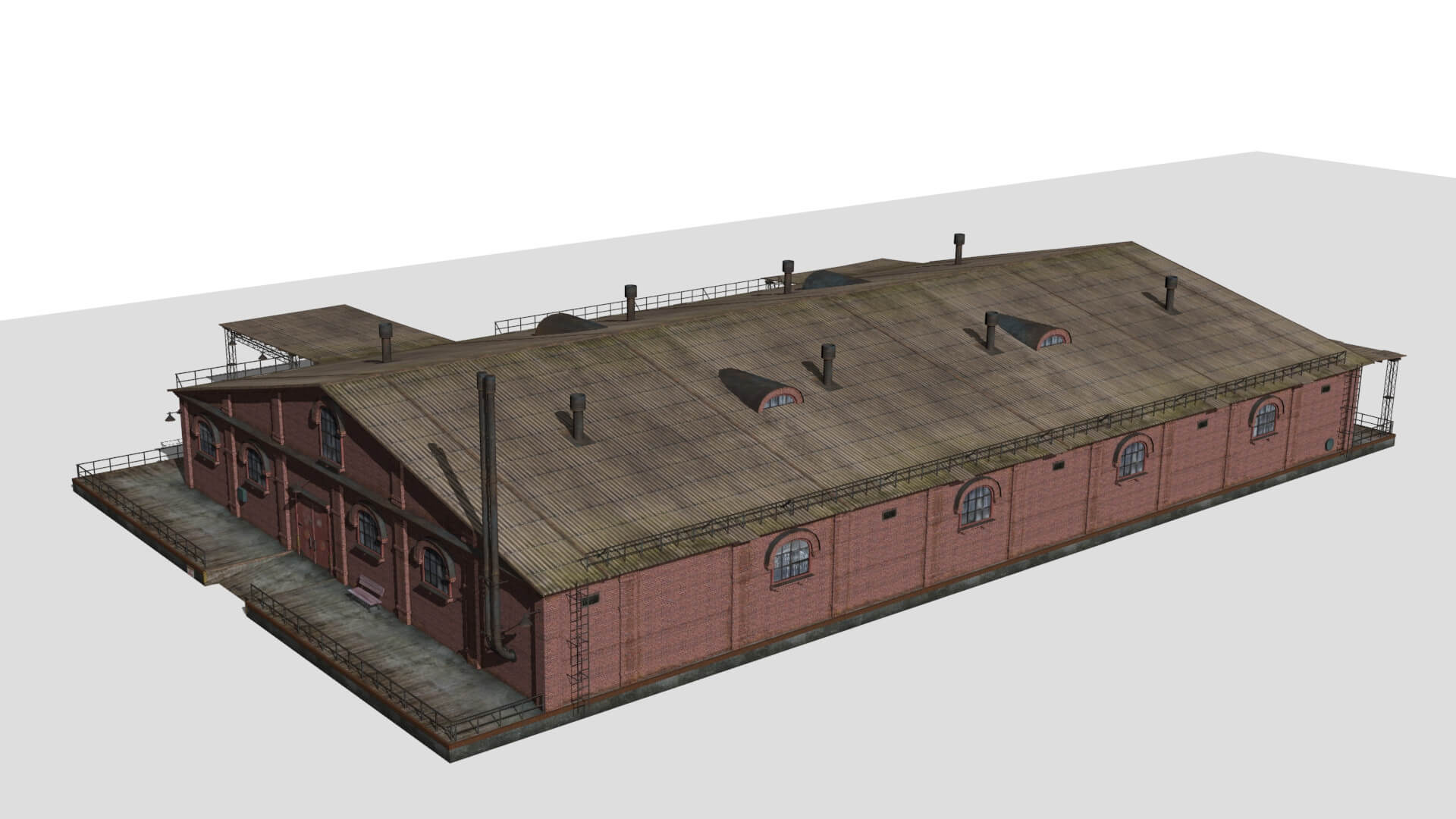 Old Brick Warehouse - 3D Model by Sobul