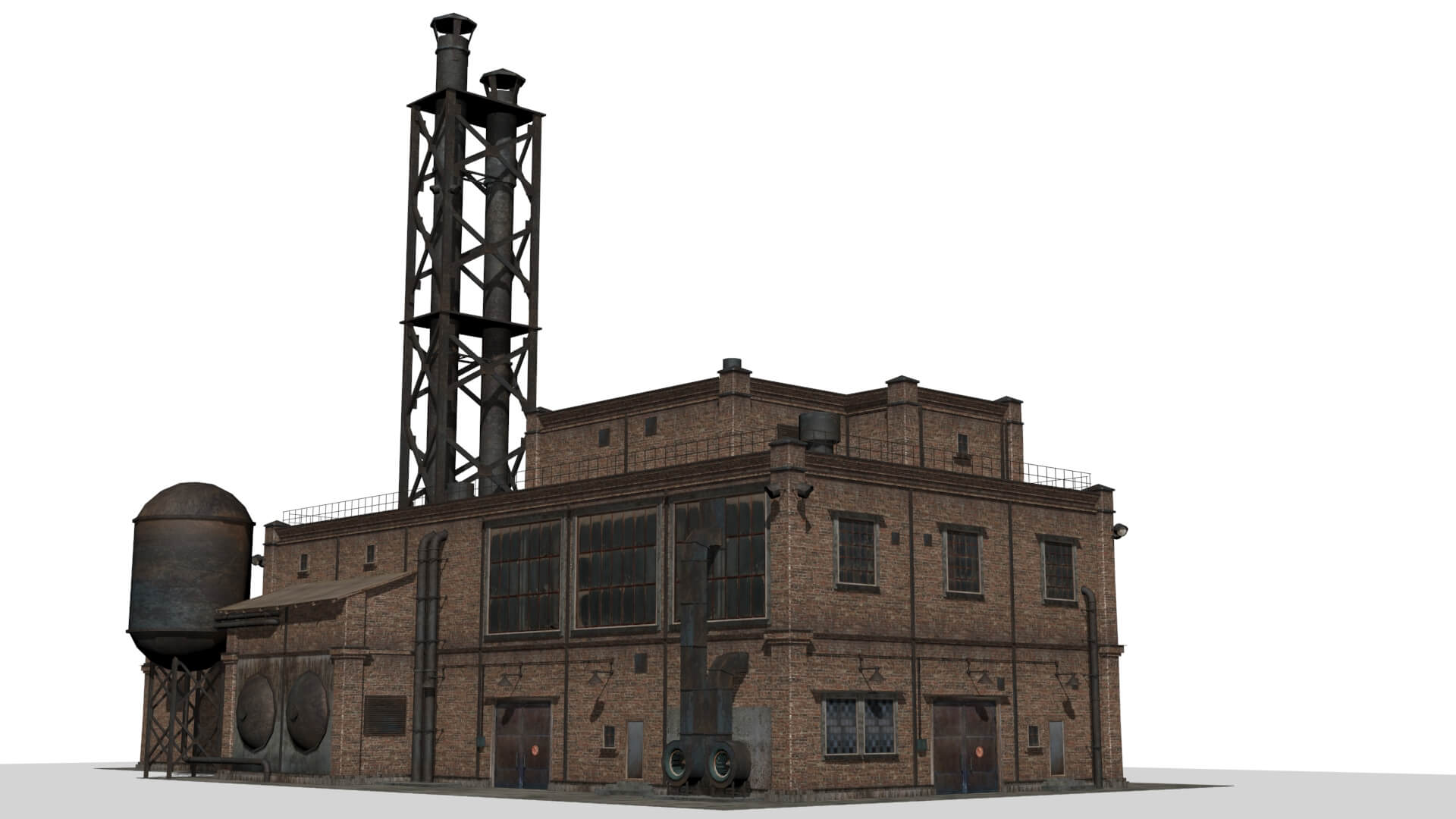 Old Brick Factory - 3D Model by Sobul