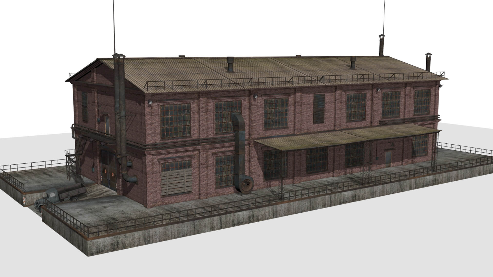 Old Brick Factory - 3D Model by Sobul