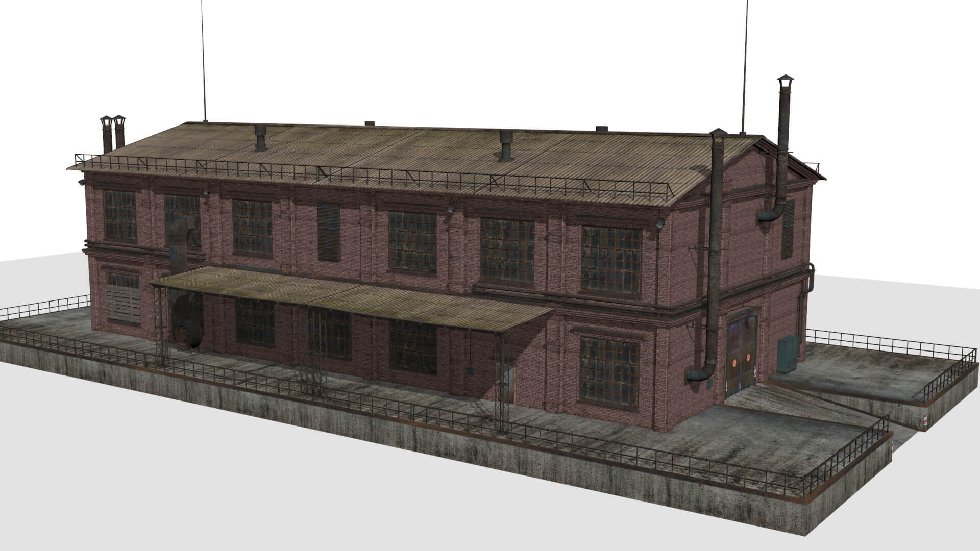 Old Brick Factory - 3D Model by Sobul