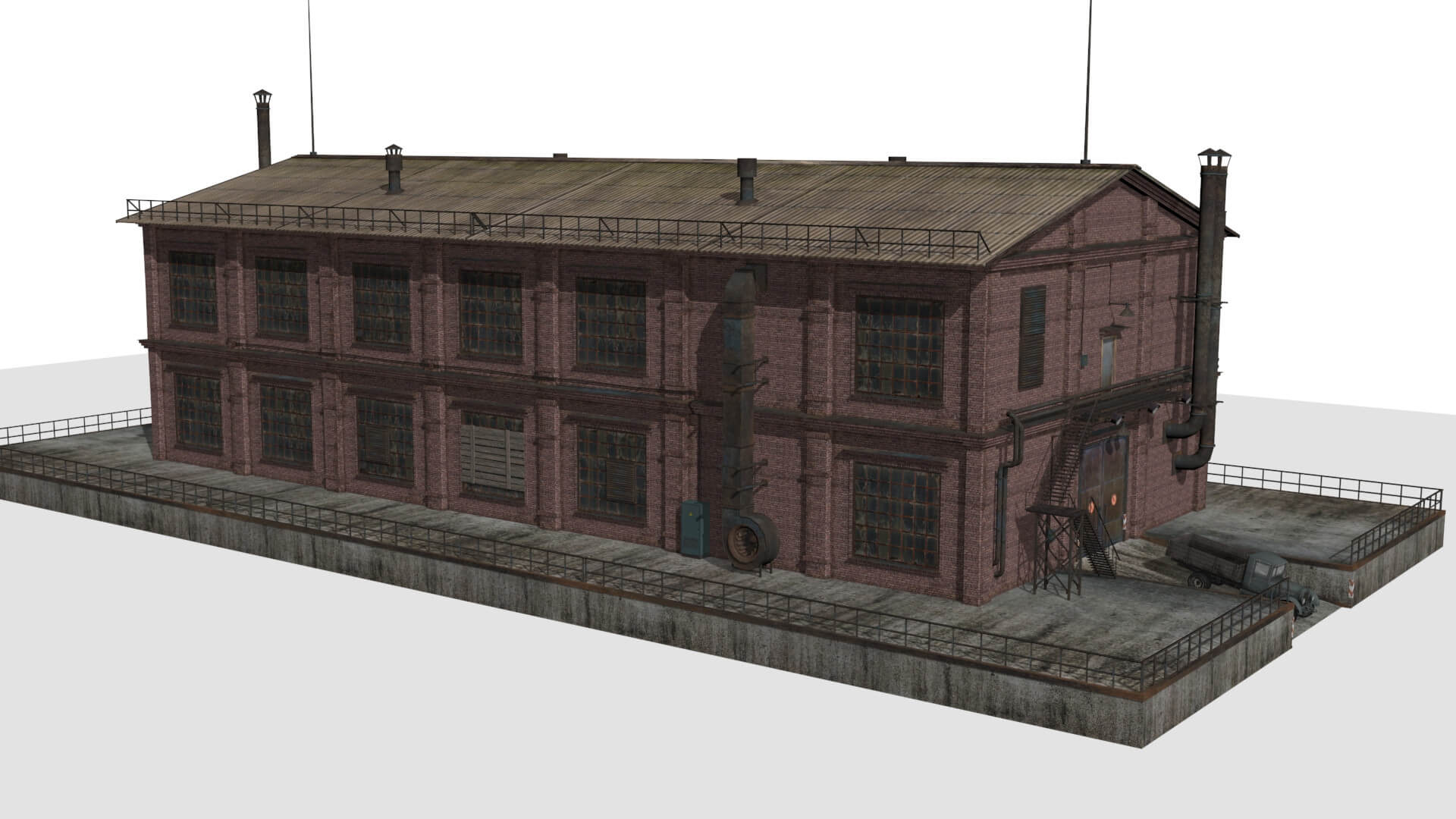 Old Brick Factory - 3D Model by Sobul