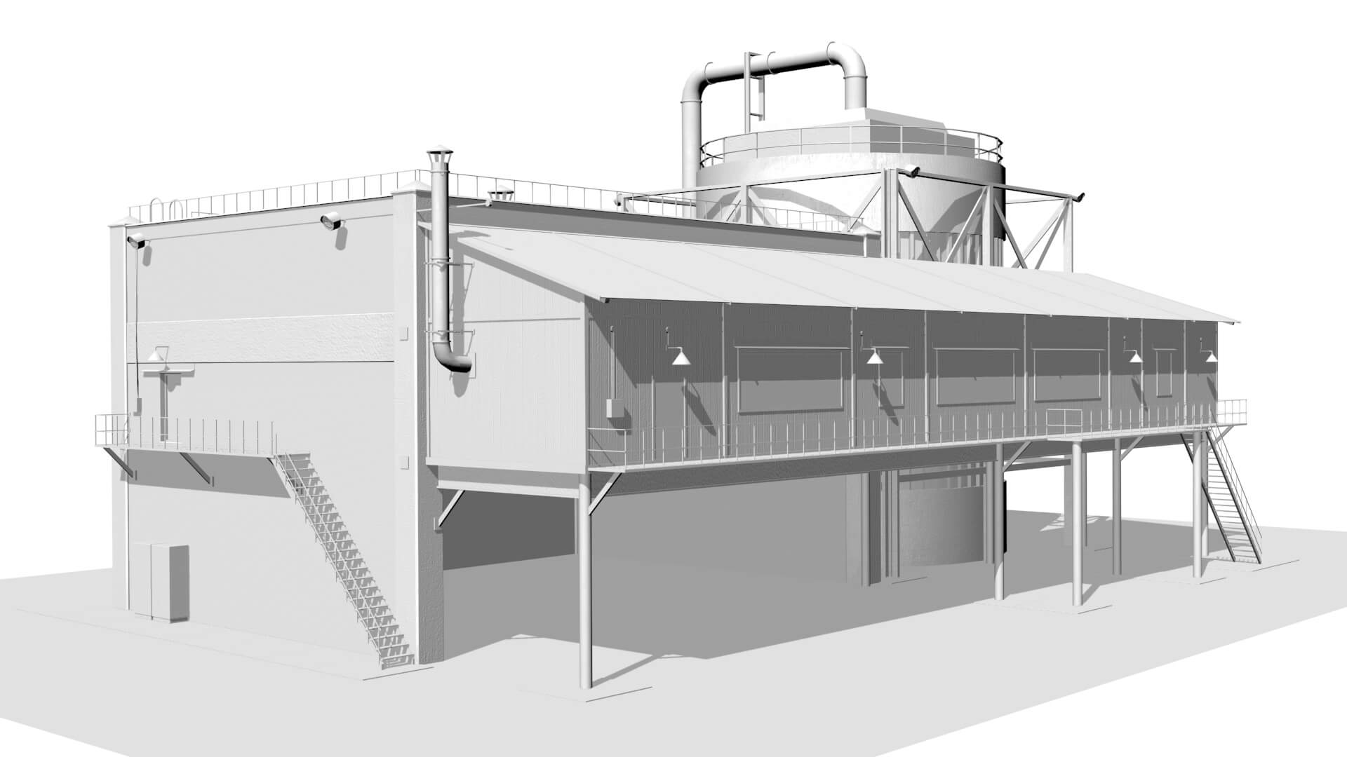 Pumping Station - 3D Model by Sobul
