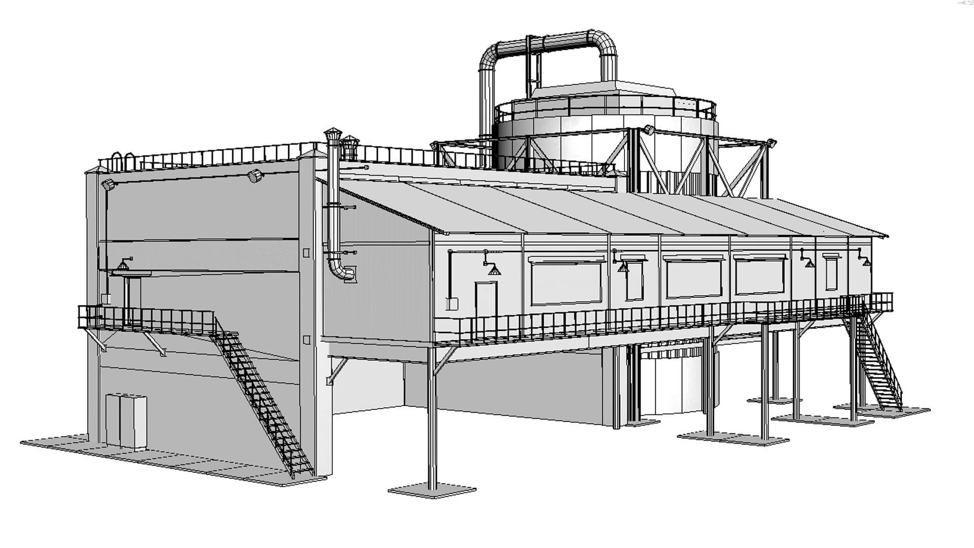 Pumping Station - 3D Model by Sobul