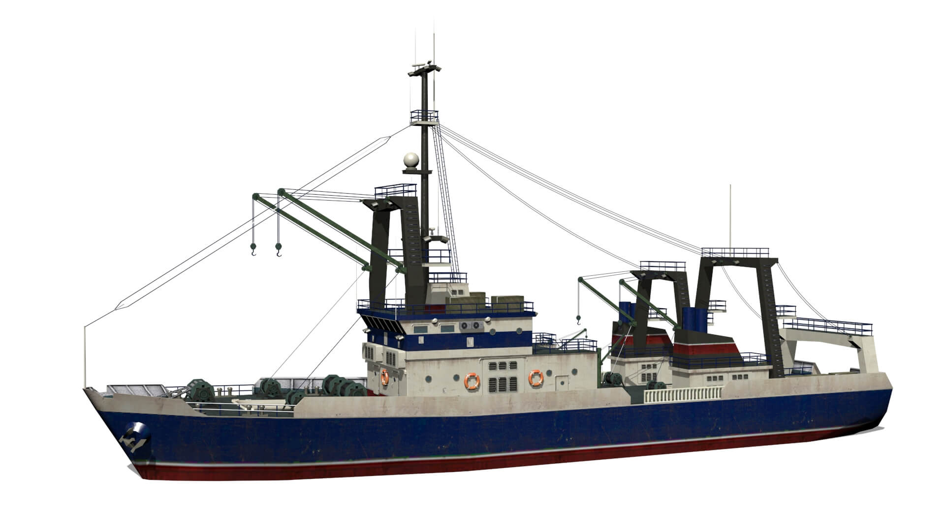 Ship Trawler - 3D Model by Sobul