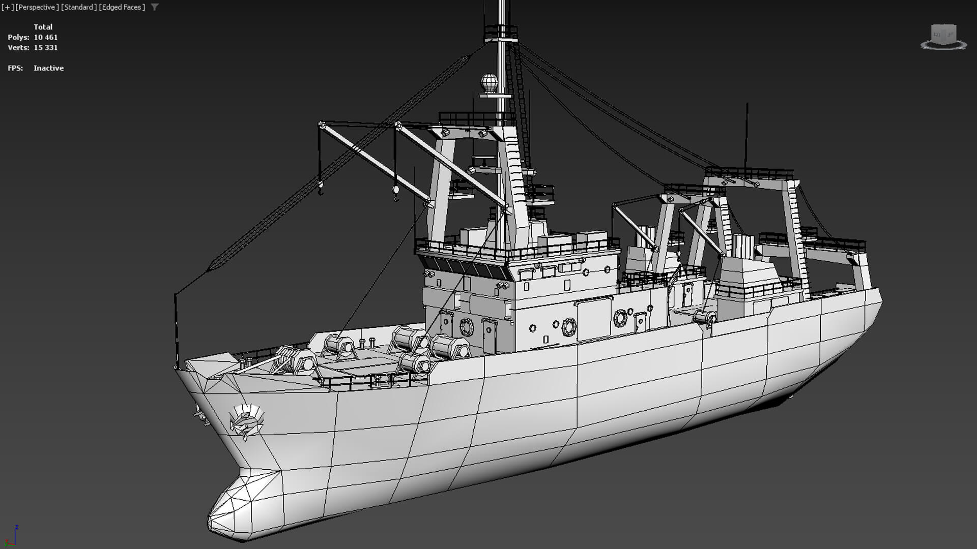 Ship Trawler - 3D Model by Sobul