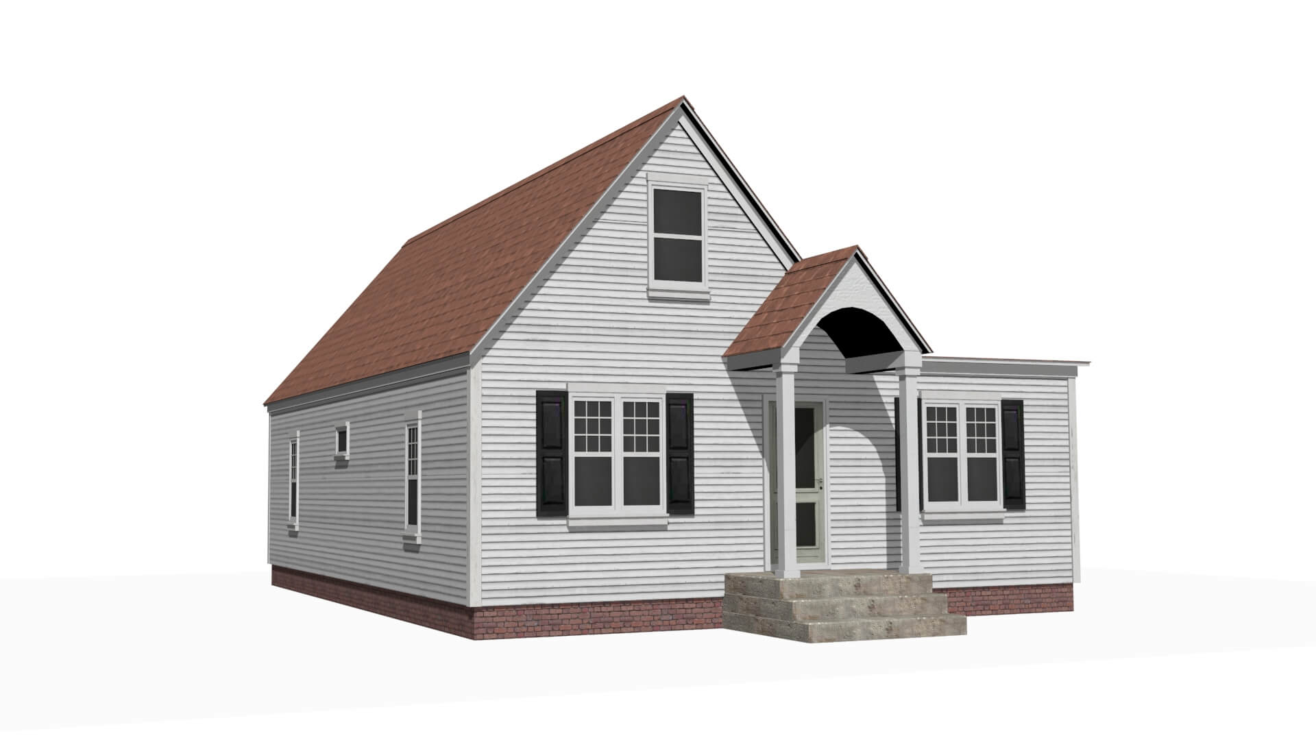 Wooden House - 3D Model by Sobul