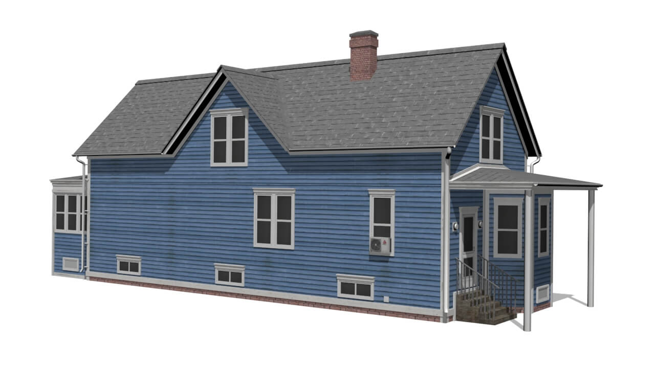 Wooden House - 3D Model by Sobul