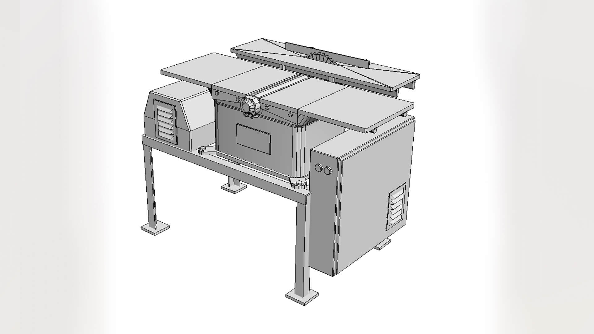 Woodworking Machine Bds 4 - 3D Model by Sobul