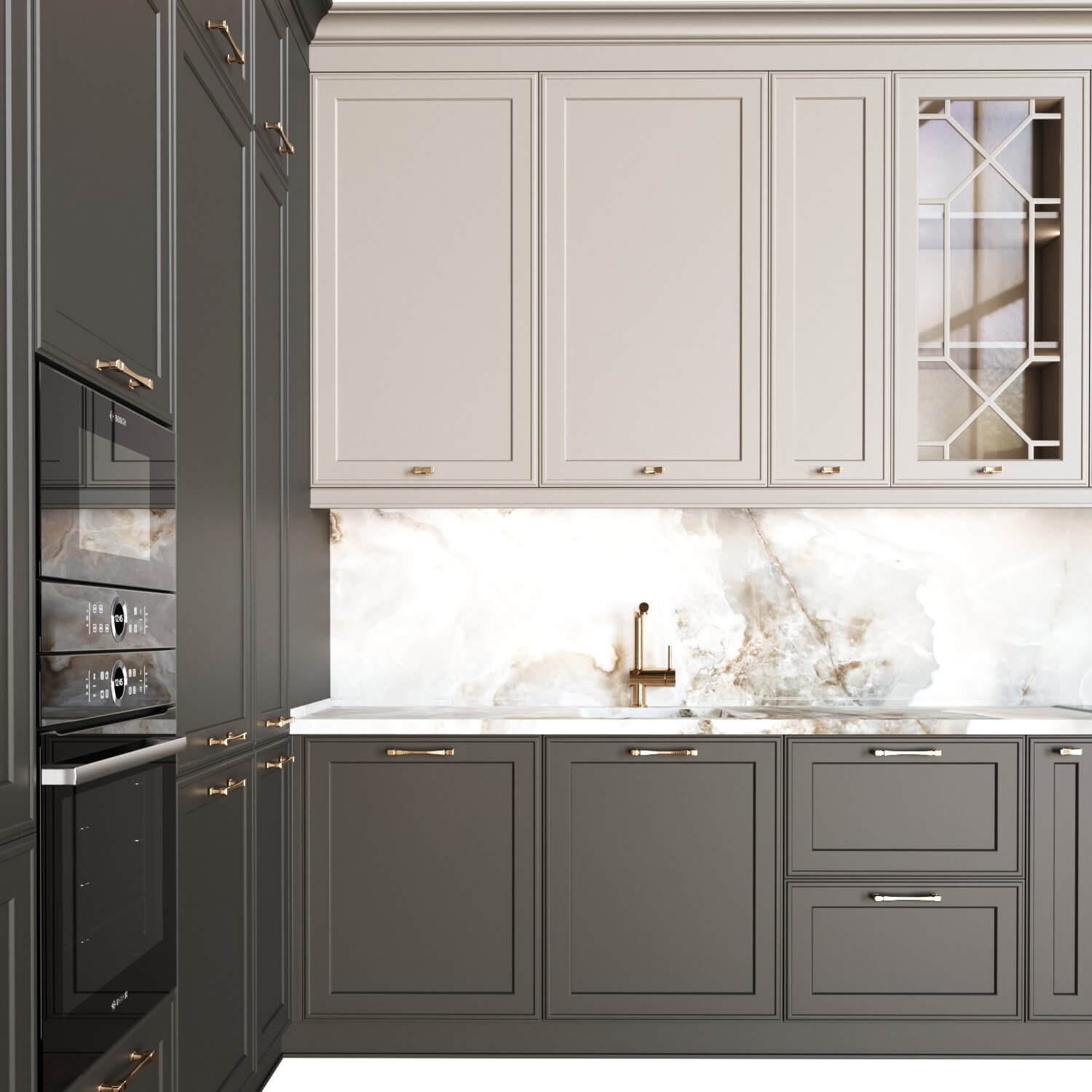 Neoclassical Kitchen 07 - 3D Model by Sofi-art