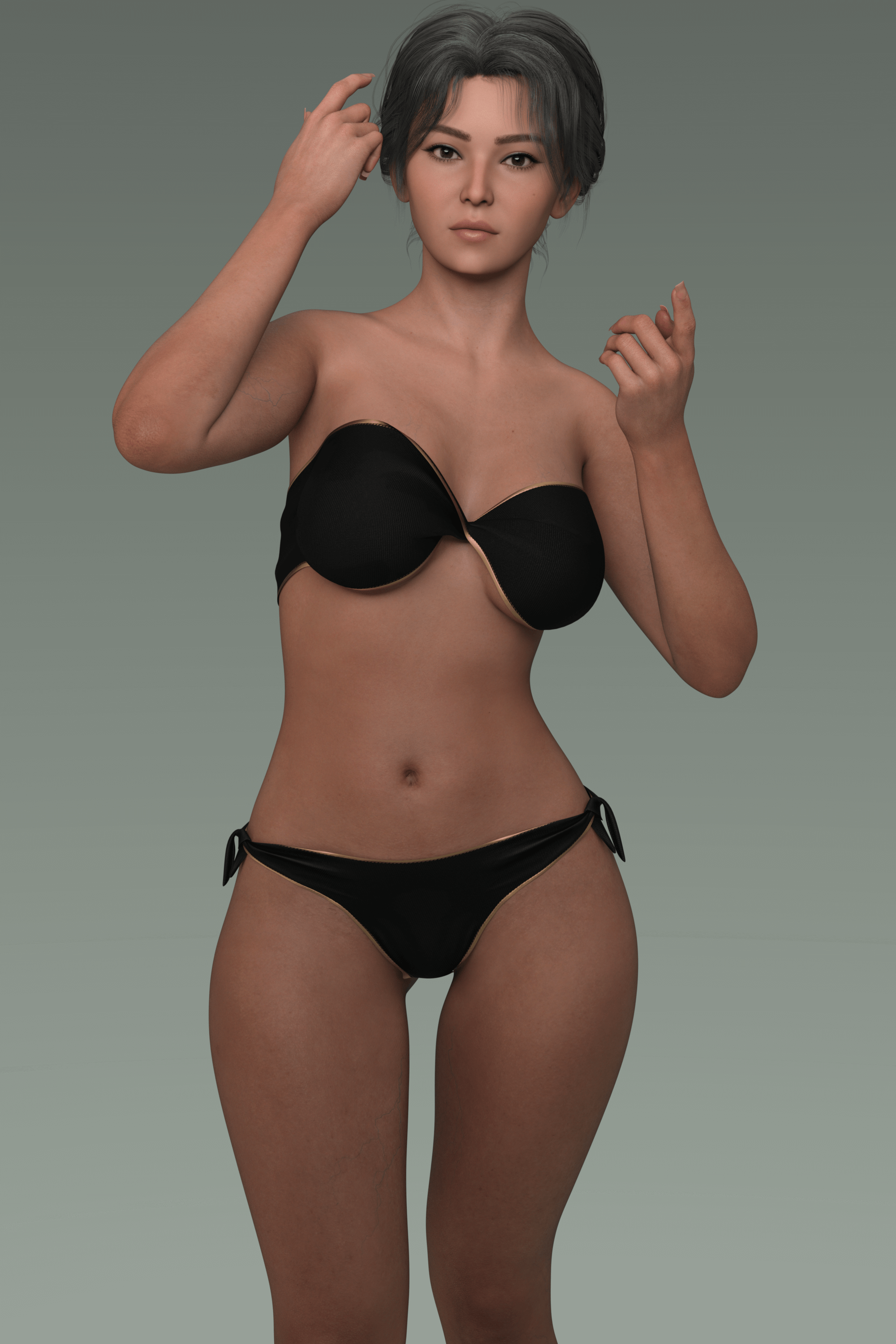3 Curvy Body and Head Morphs V for Genesis 9 3D Render | RenderHub Gallery