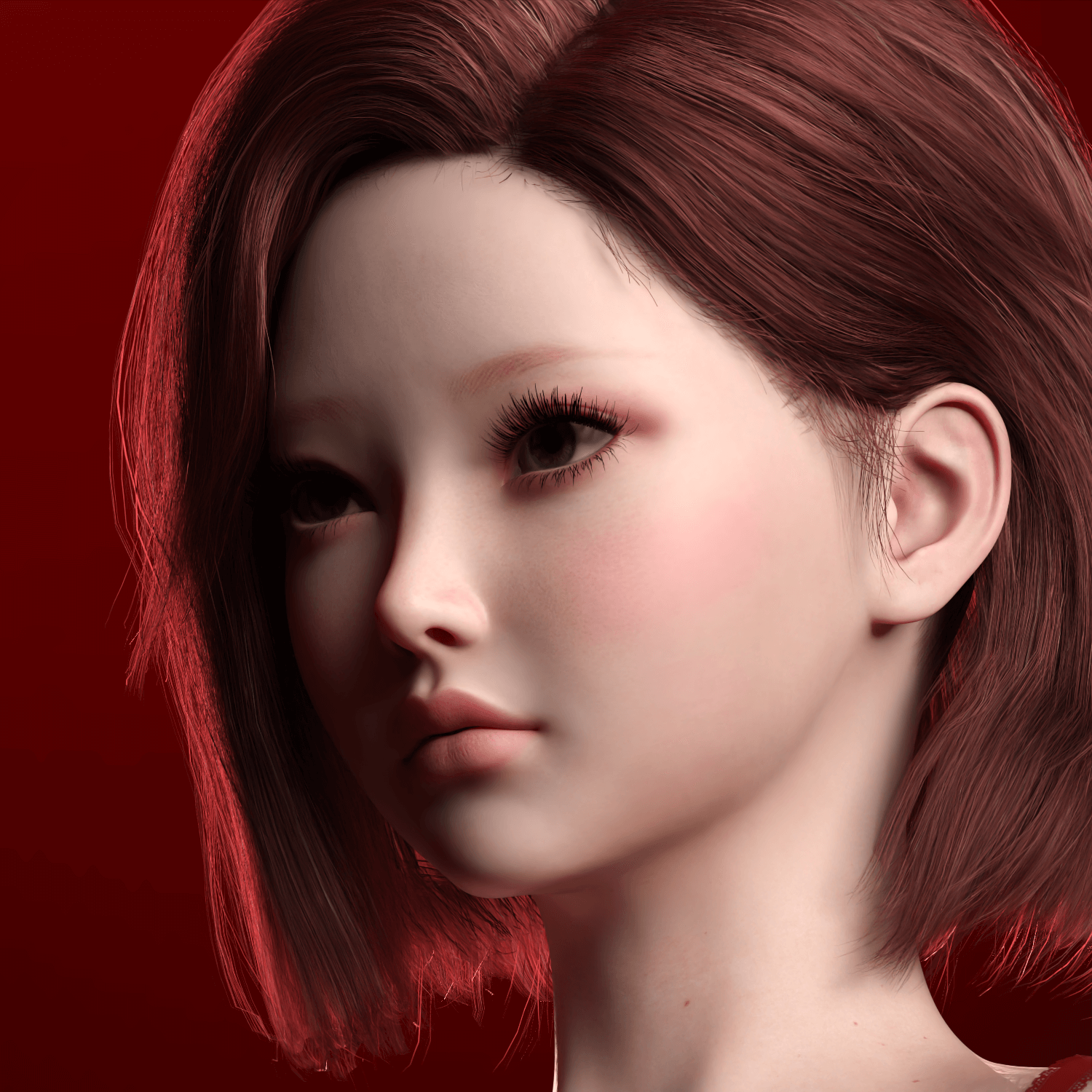 Akiko for Genesis 9 3D Render, Digital Art by SOFT3D