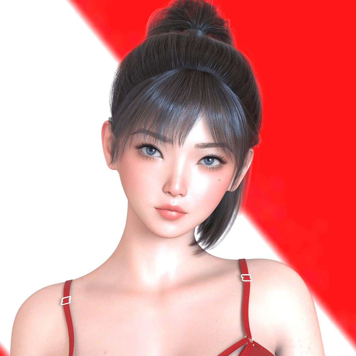 Mina For Genesis 9 3D Render, Digital Art by SOFT3D