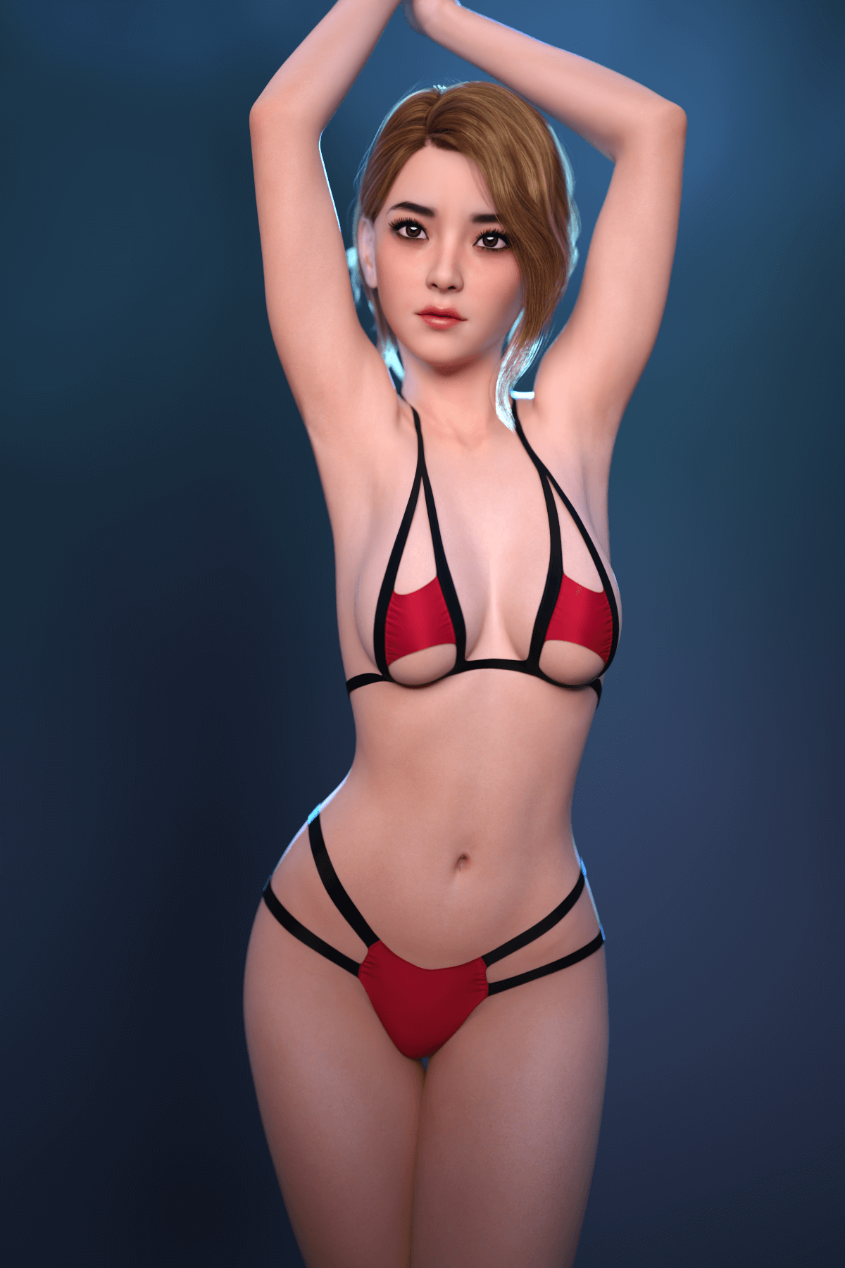 S3D Nms 2 Head and Body for Genesis 8 and 8.1 Female 3D Render