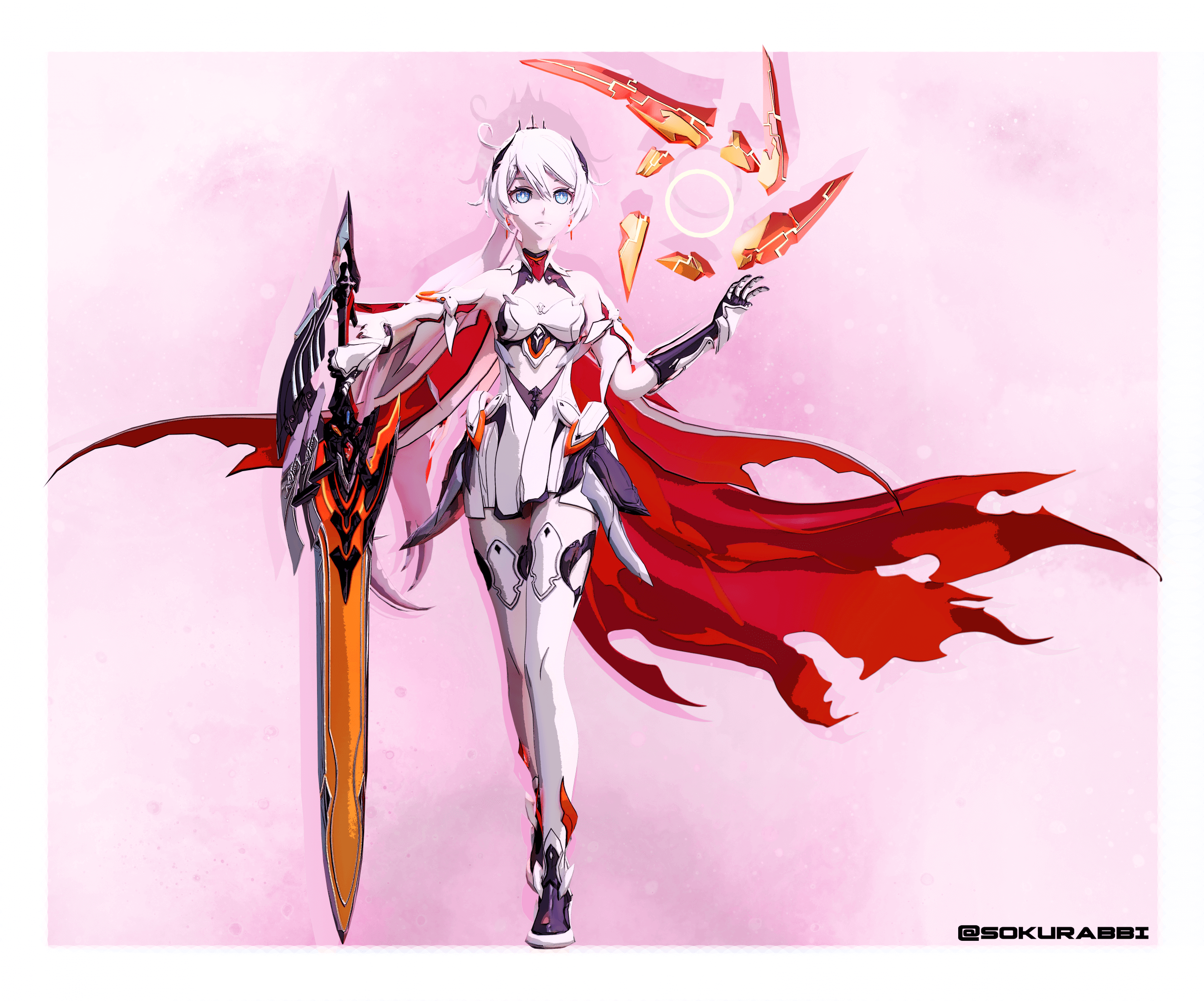 Kiana HoF 3D Render, Digital Art by SokuRabbit