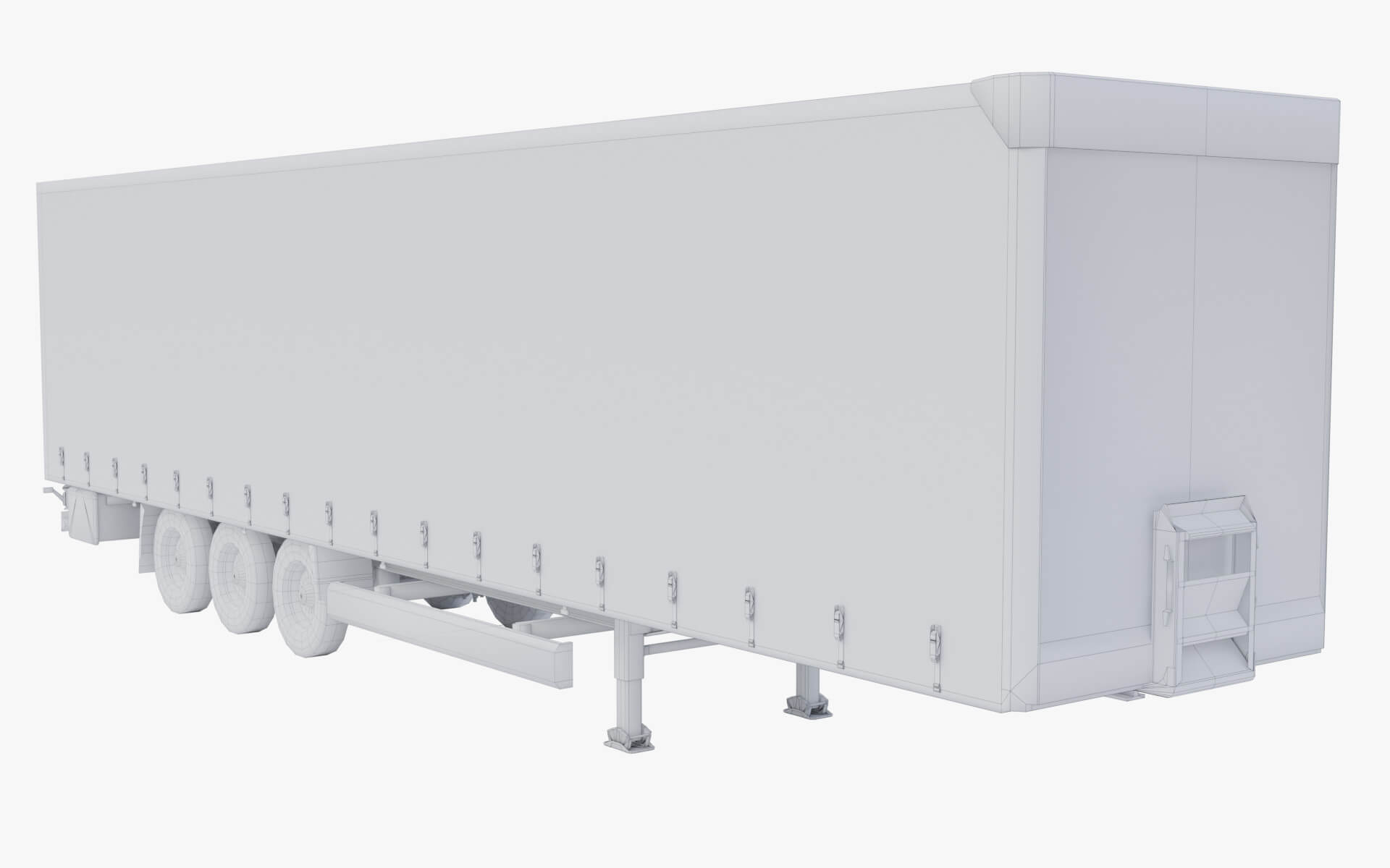 Cargo Trailer - 3D Model by solid-surface