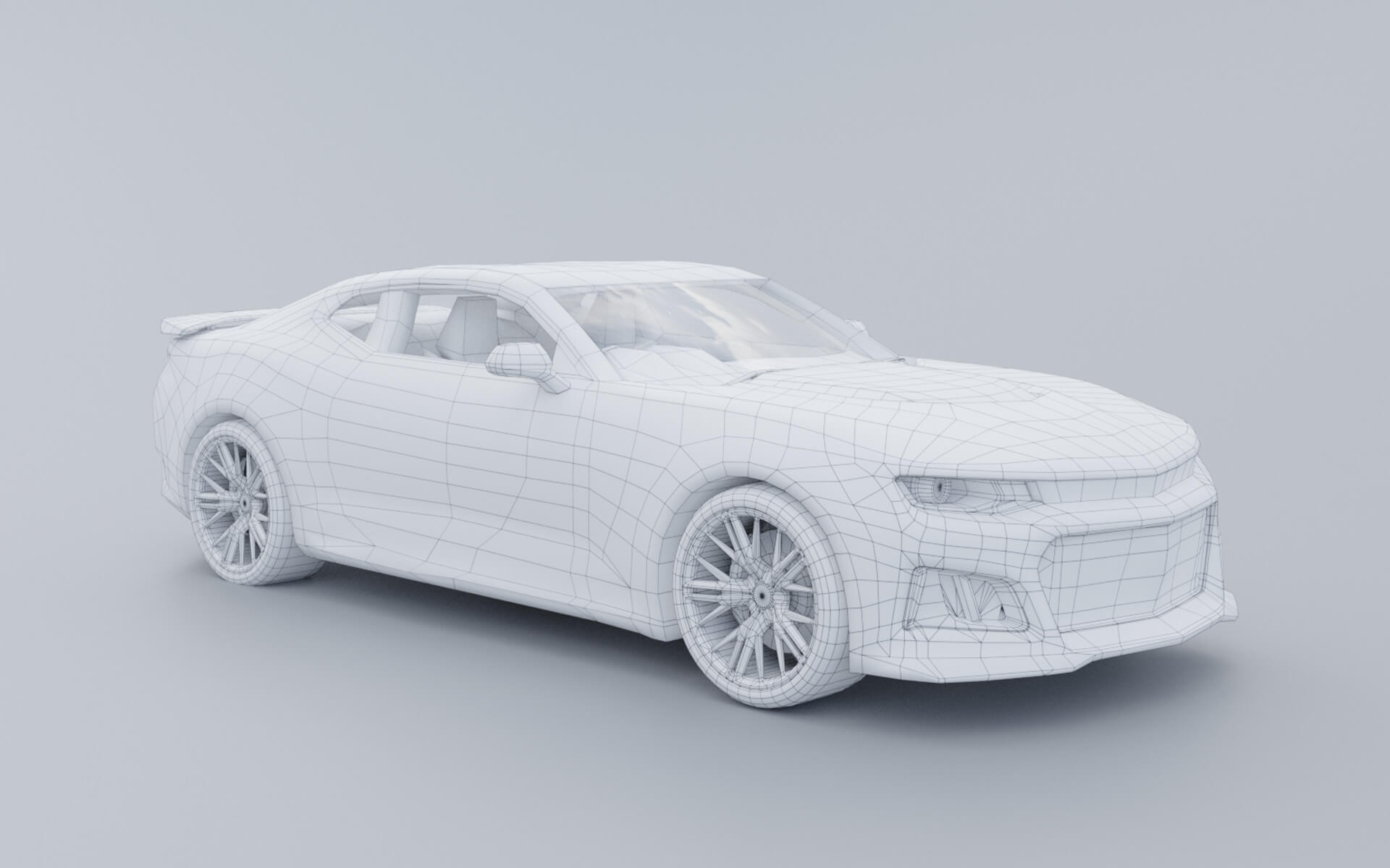 Chevrolet Camaro Low Poly - 3D Model by solid-surface